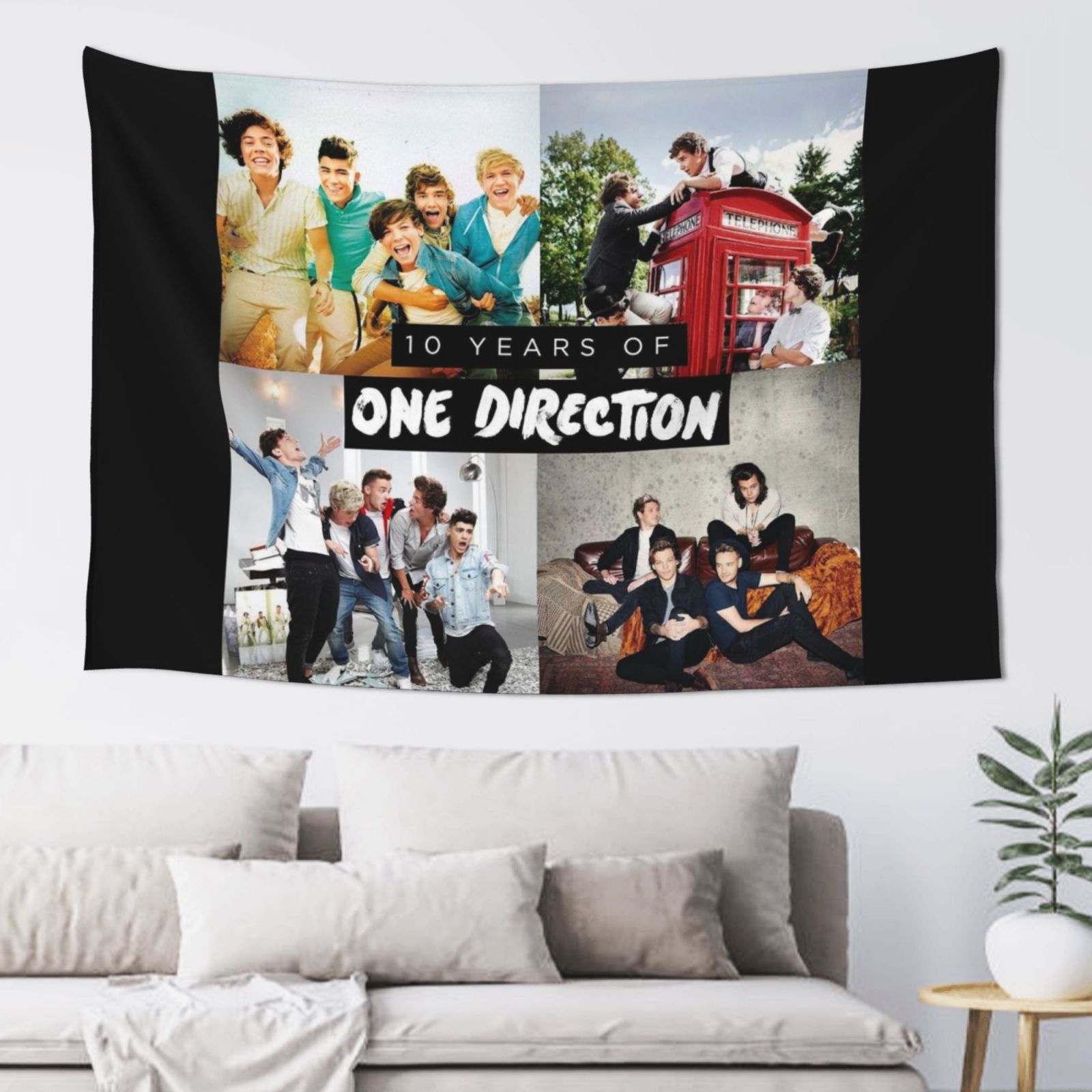 One Direction Tapestry Wall Hanging Home Decoration Wall Blanket ...