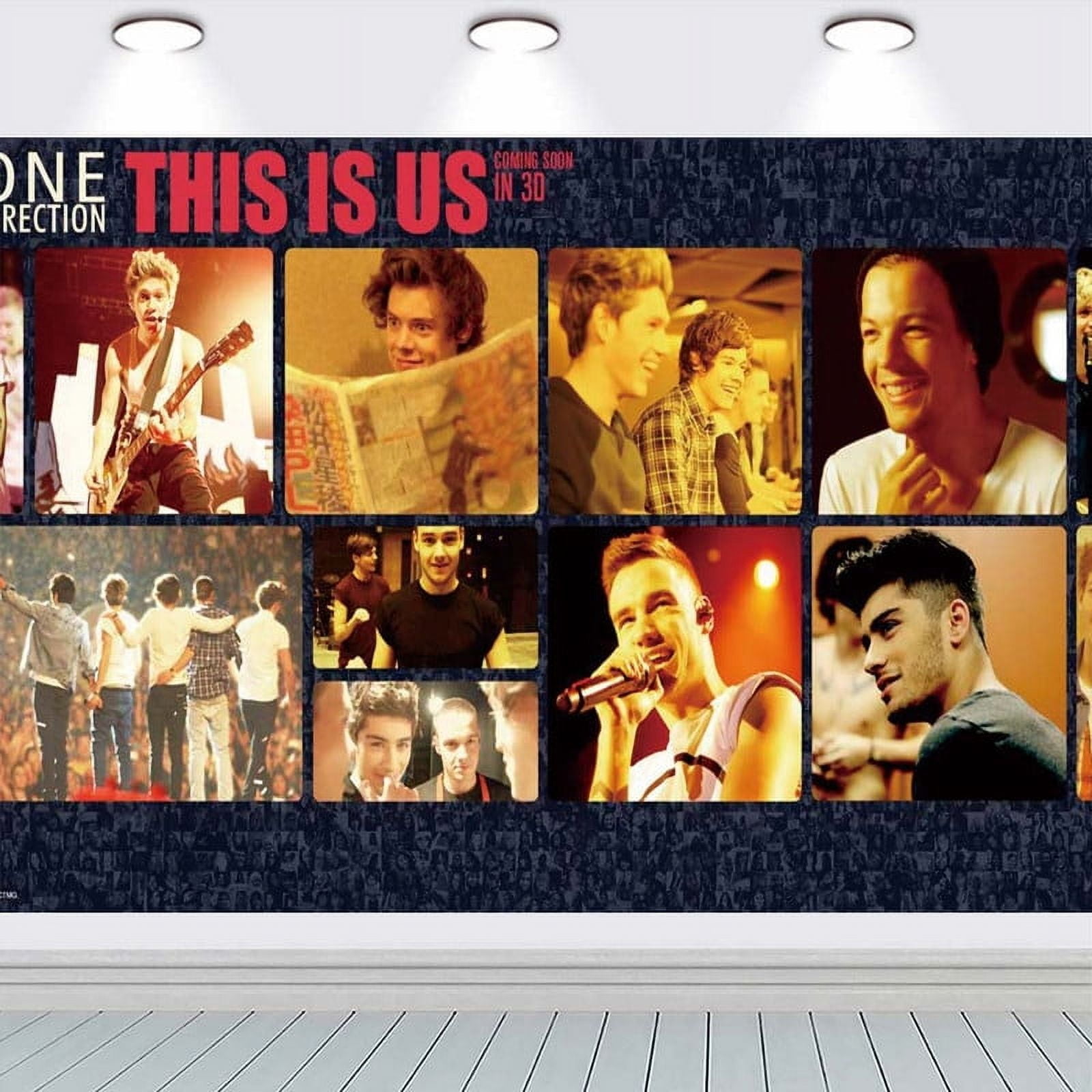 One Direction This Is Us Party Supplies Background Backdrop Taspestry ...