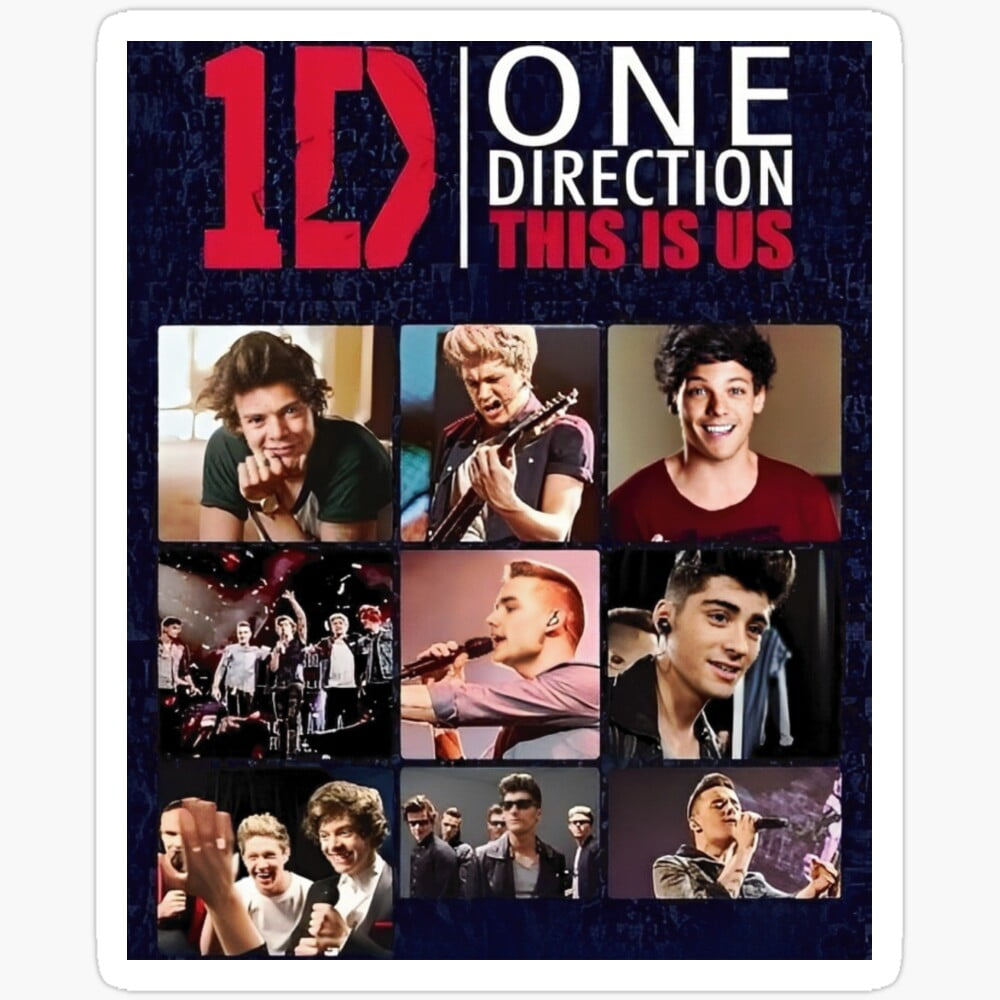 One Direction - This Is Us Sticker Phone Decal Water Bottle Stickers ...