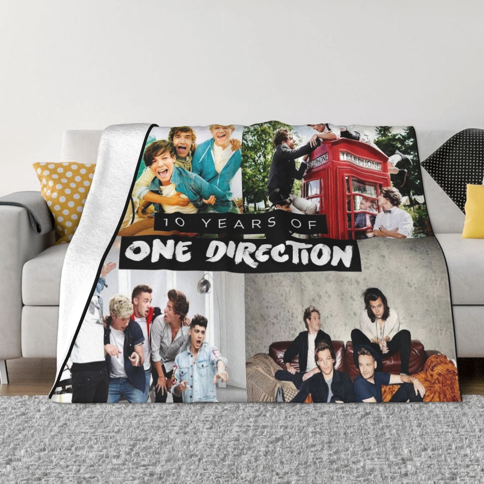 One Direction Throw Blanket Couch Bed Sofa Soft Lightweight Warm Cozy ...