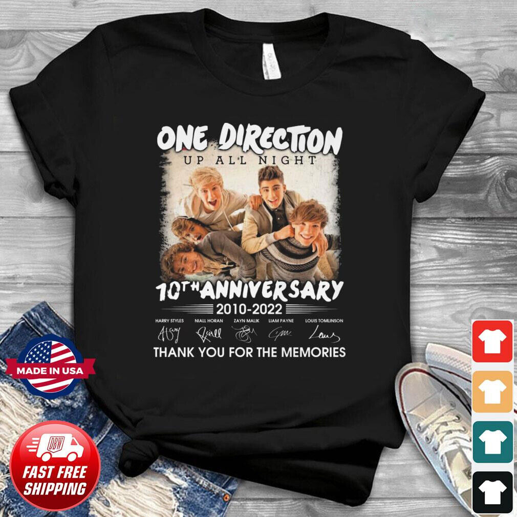 One Direction Up All Night 12Th Anniversary 2010 2022 Signatures Unisex ...