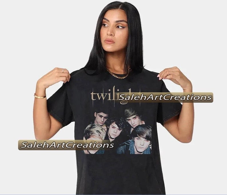 One Direction Vintage 90's Tee, Twilight Fan Made Shirt, Team 1D Movie ...
