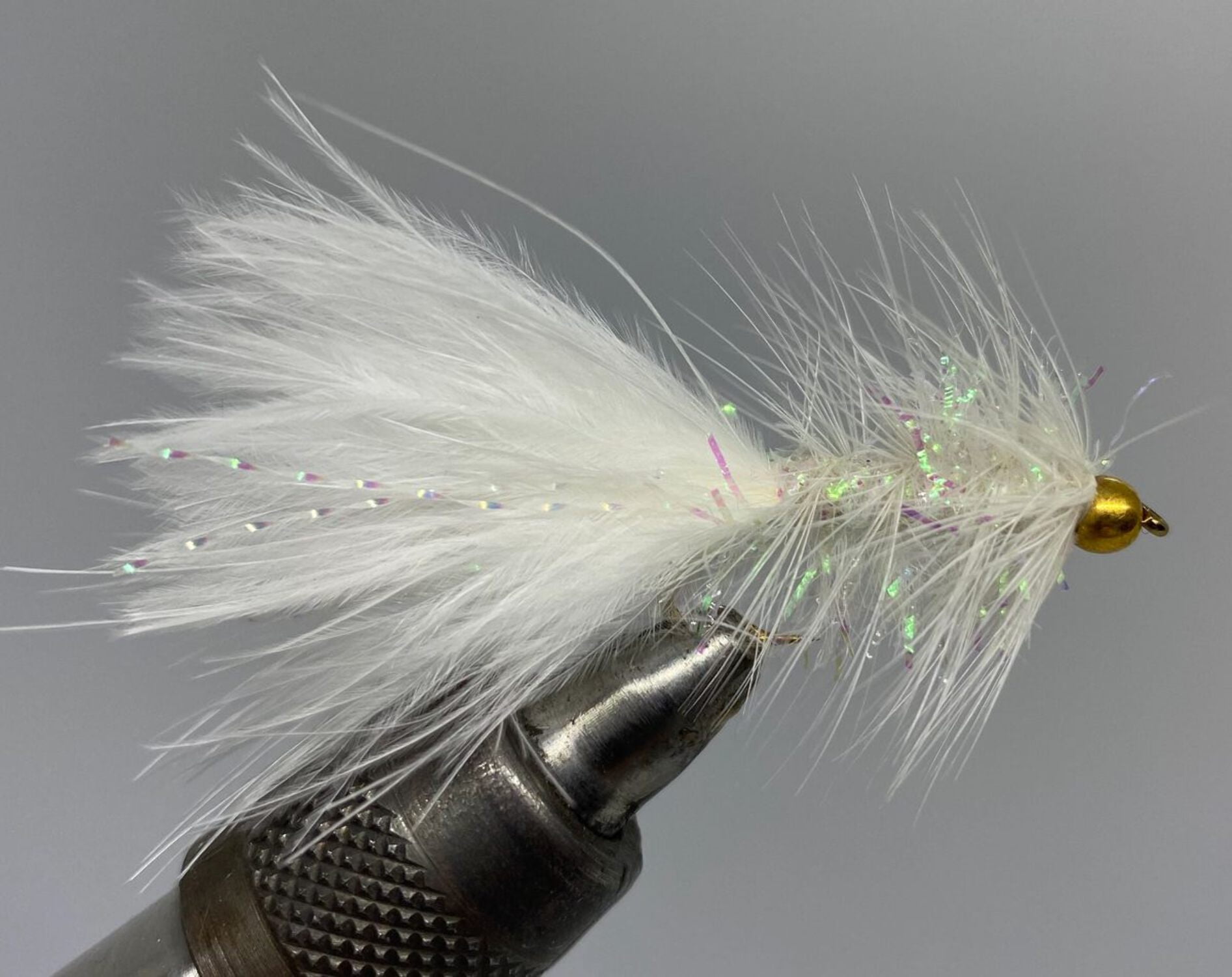 One Dozen (12) - Beadhead Crystal Bugger - Pearl - Streamer - Walmart.com