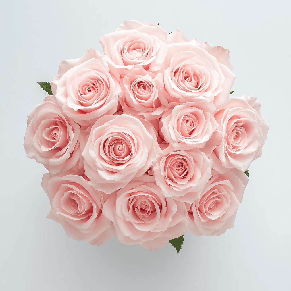 Globalrose Fresh Pink Roses Delivery, 12 Hand-Picked Stems, 22-24 ...