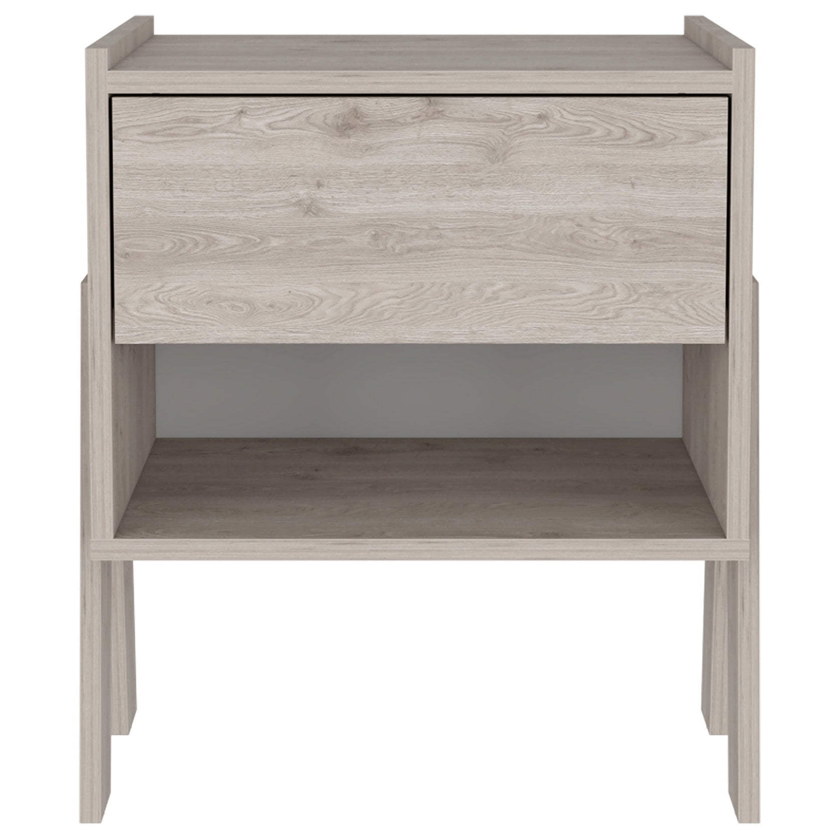 One Drawer and Open Shelf | Bedroom Nightstand Setup | Practical and ...