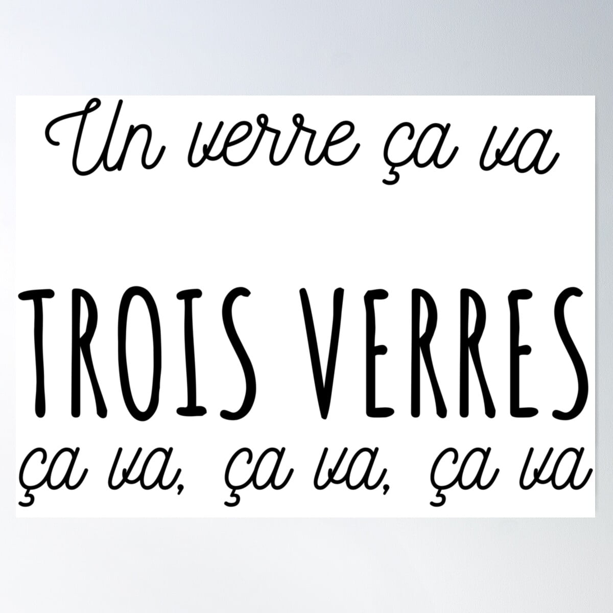 One Drink Is Fine, Three Drinks Are Fine It'S Fine It'S Fine Poster ...