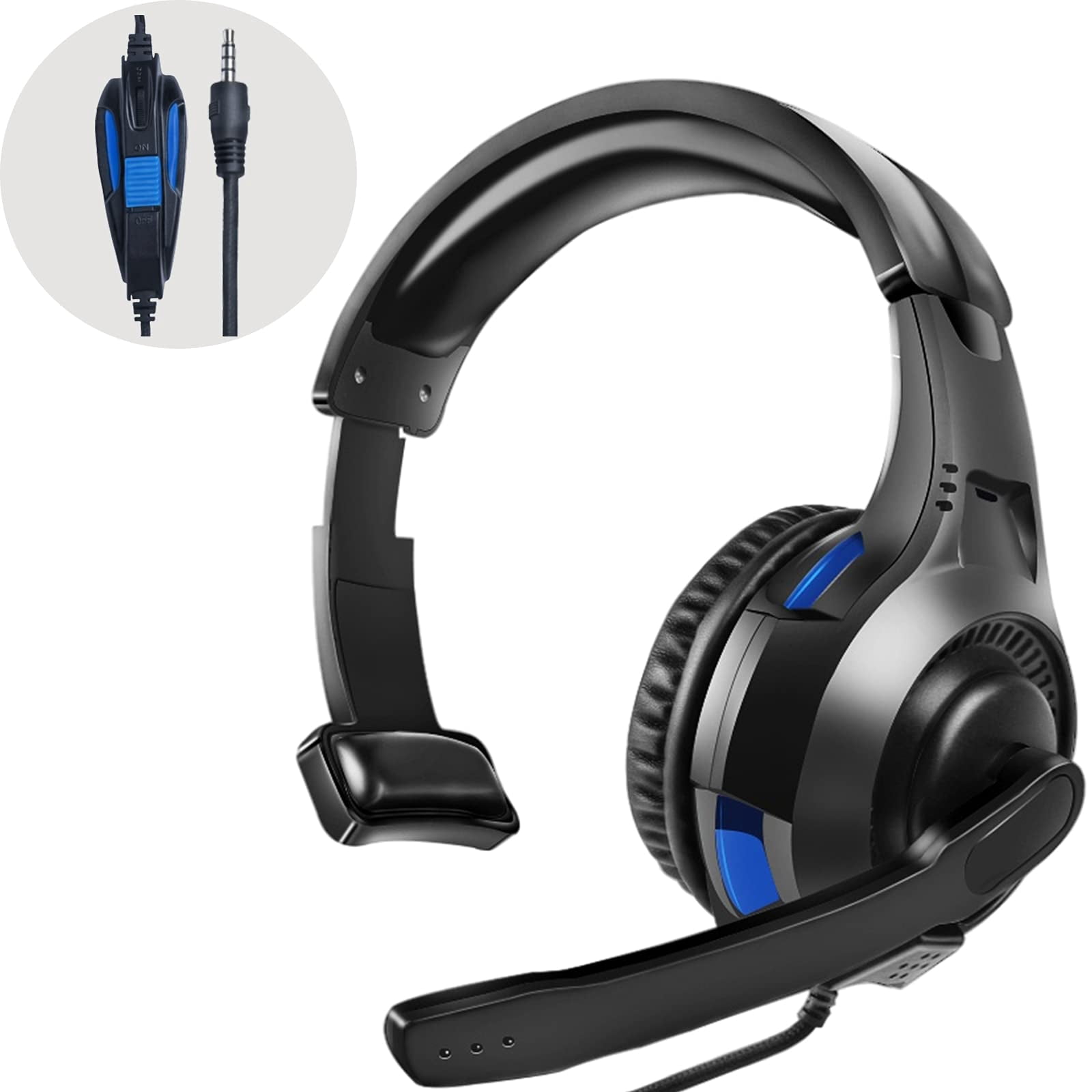 One Ear Gaming Headset for PS5/PS4/Xbox Series S/Xbox Series X, Wired ...