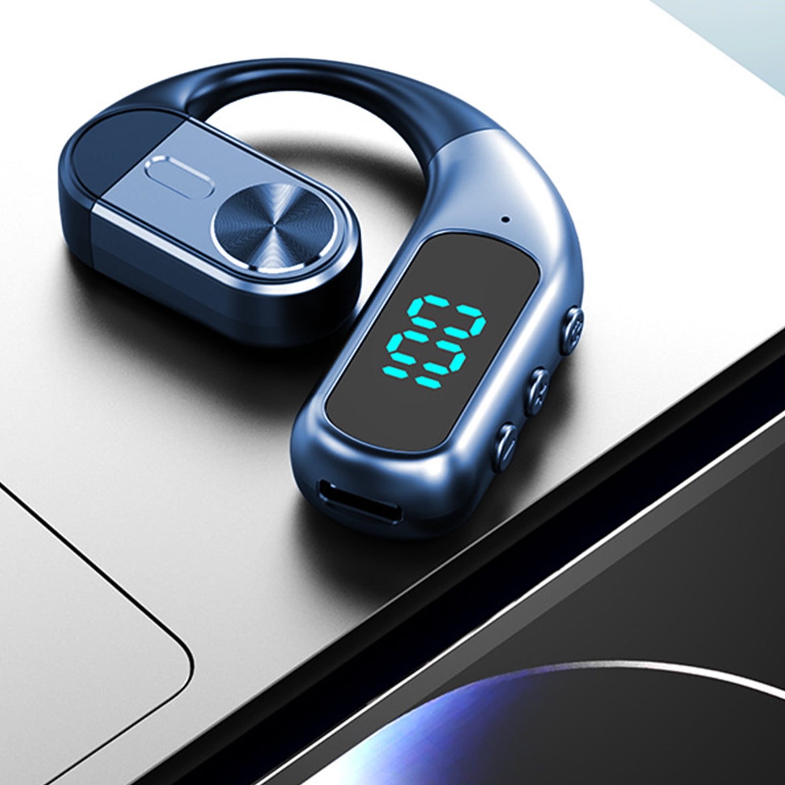 One Ear Headset Open Ear Air-Bone Conduction Headphones Single ...