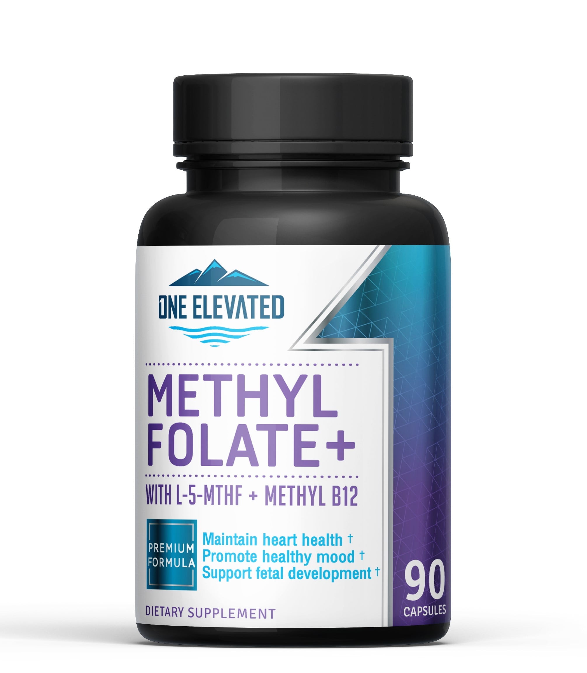 One Elevated Methyl Folate - Double Strength Bioactive B1, B2, B6, B12 ...
