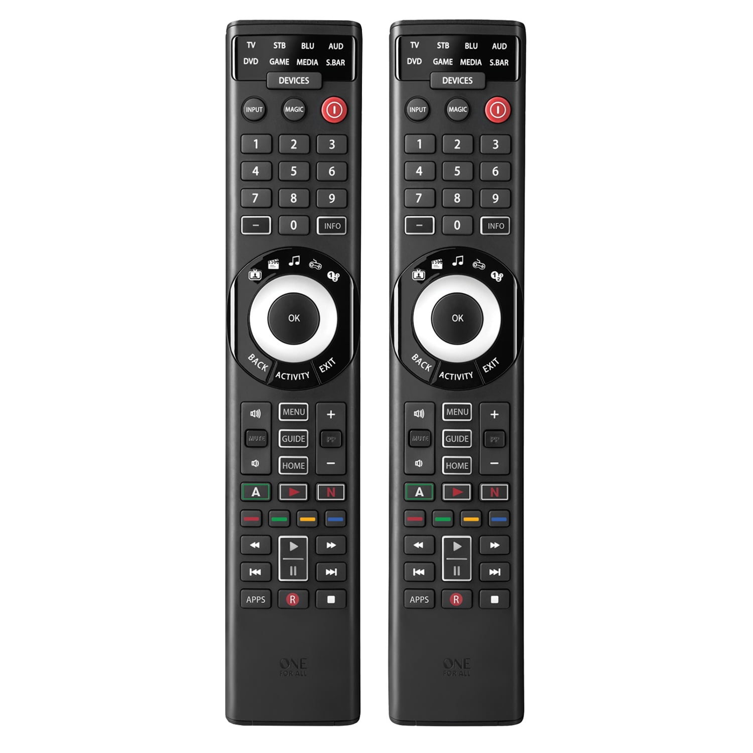 One For All URC7880 Smart Control 8 Universal Remote, 2 Pack - Walmart.com