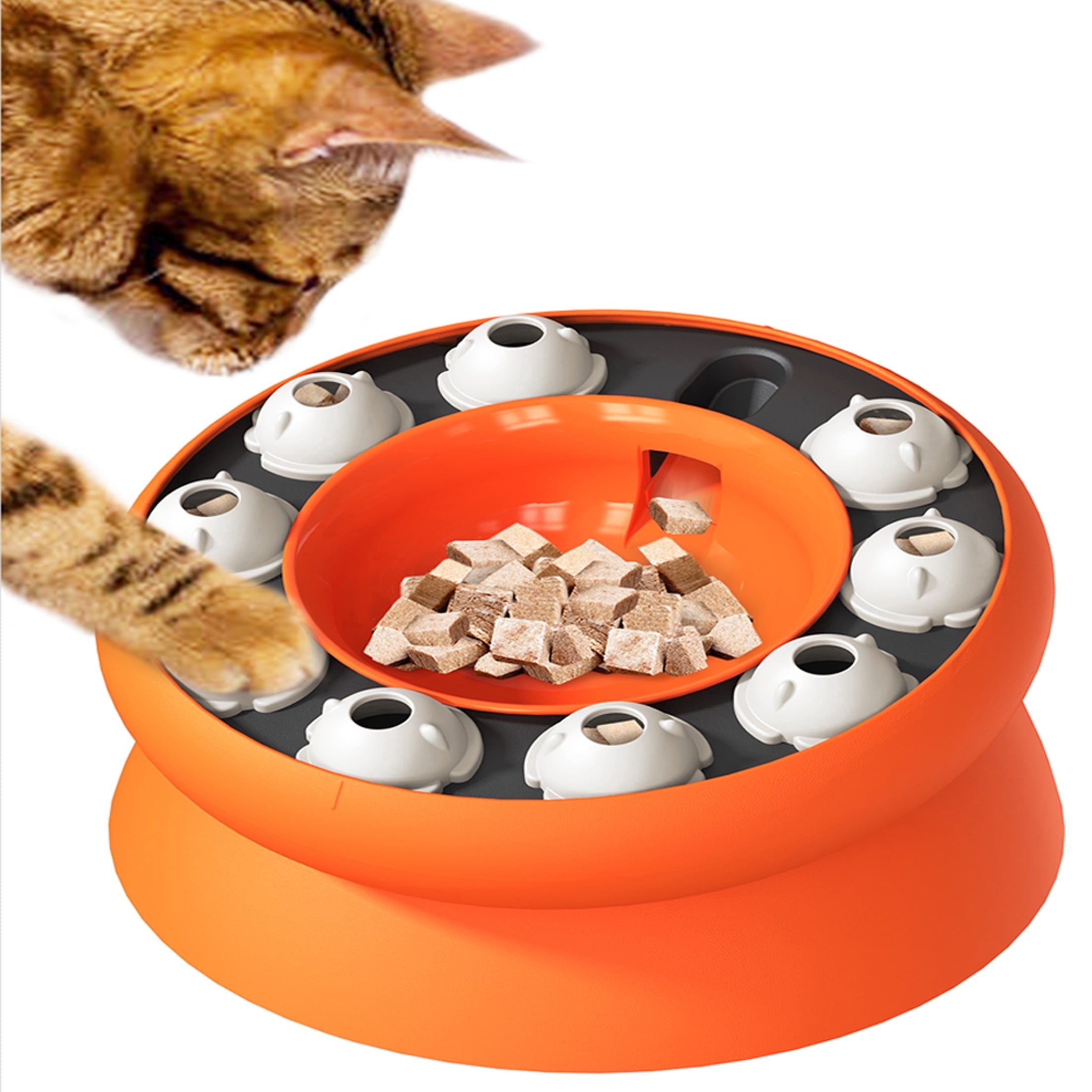 One Fun Puzzle Cat Bowl That Can Control The Amount Of Food Cats Eat ...
