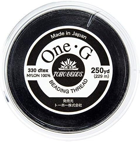 One-G Beading Thread, Black - 250 Yard Spool$$Art & Craft - Walmart.com