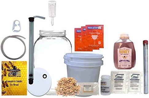 One Gallon Deluxe Mead Making Kit With a Wide Mouth Jug - Reusable ...