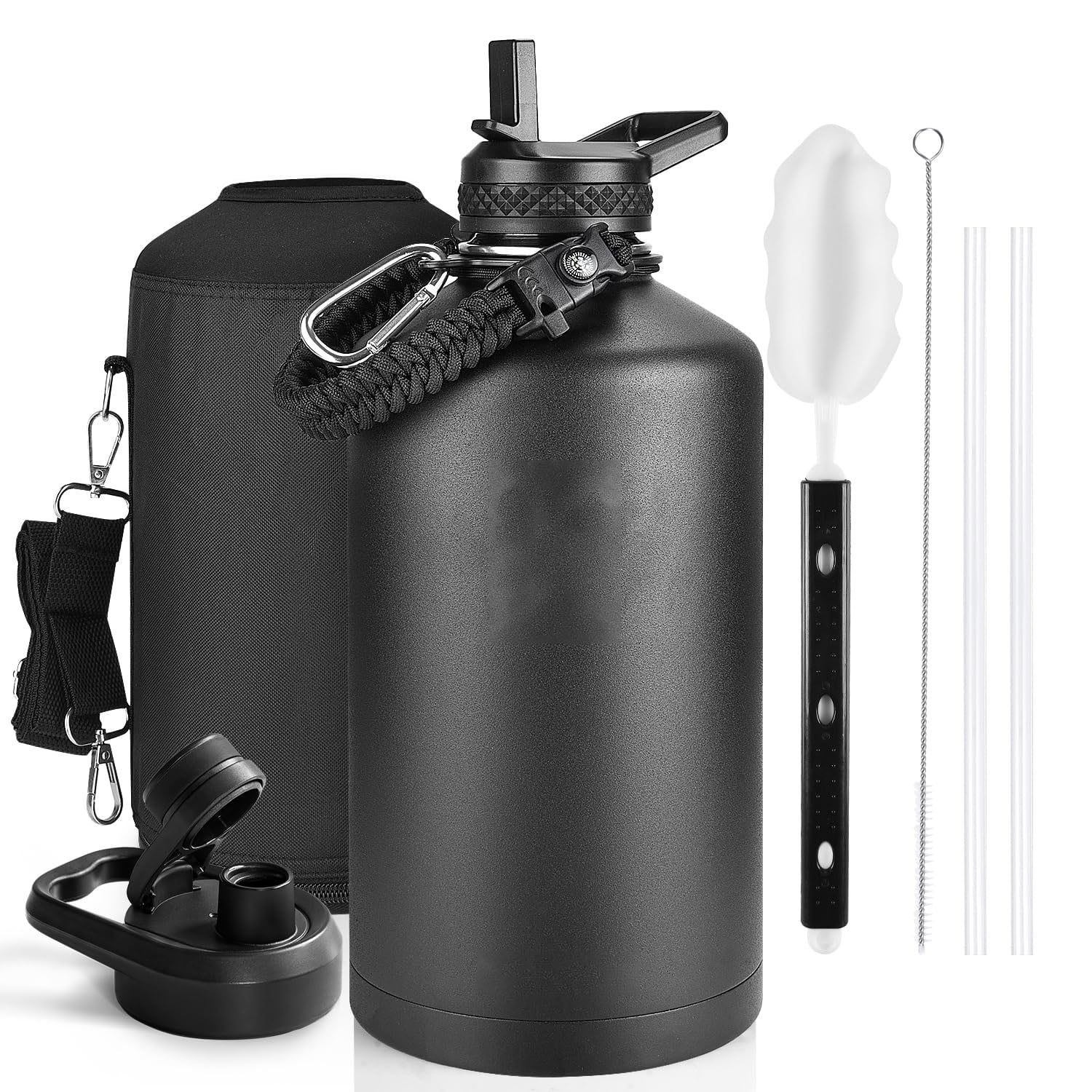 One Gallon Water Bottle Insulated, Triple Walled Vacuum Stainless Steel ...