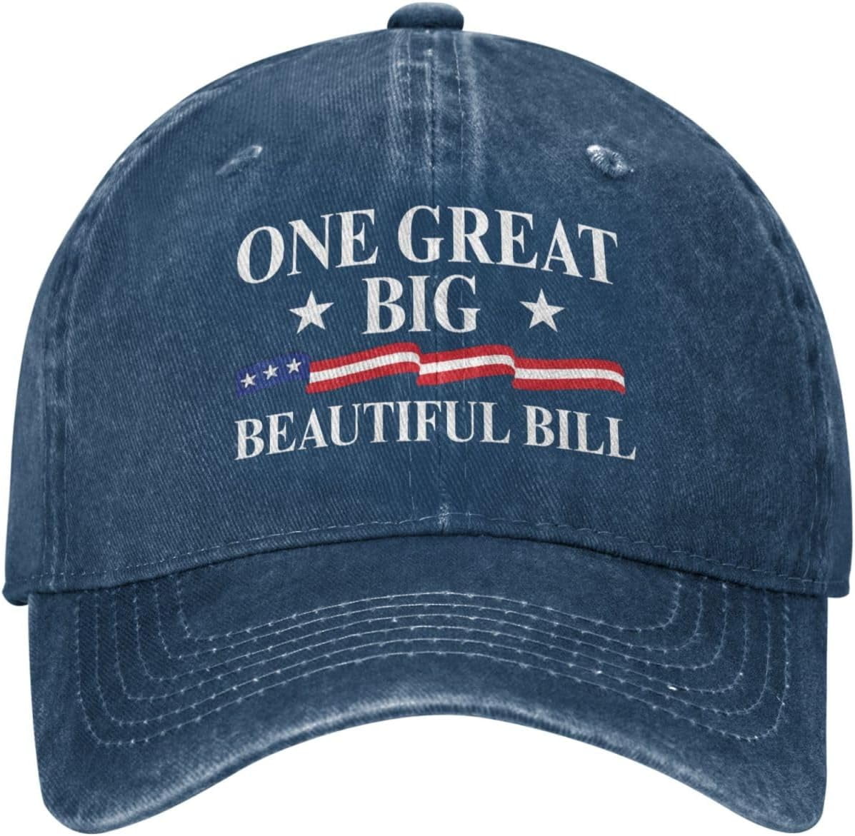 One Great Big Beautiful Bill Hats Obbb Hats Pro 47 Denim Cap for Men ...