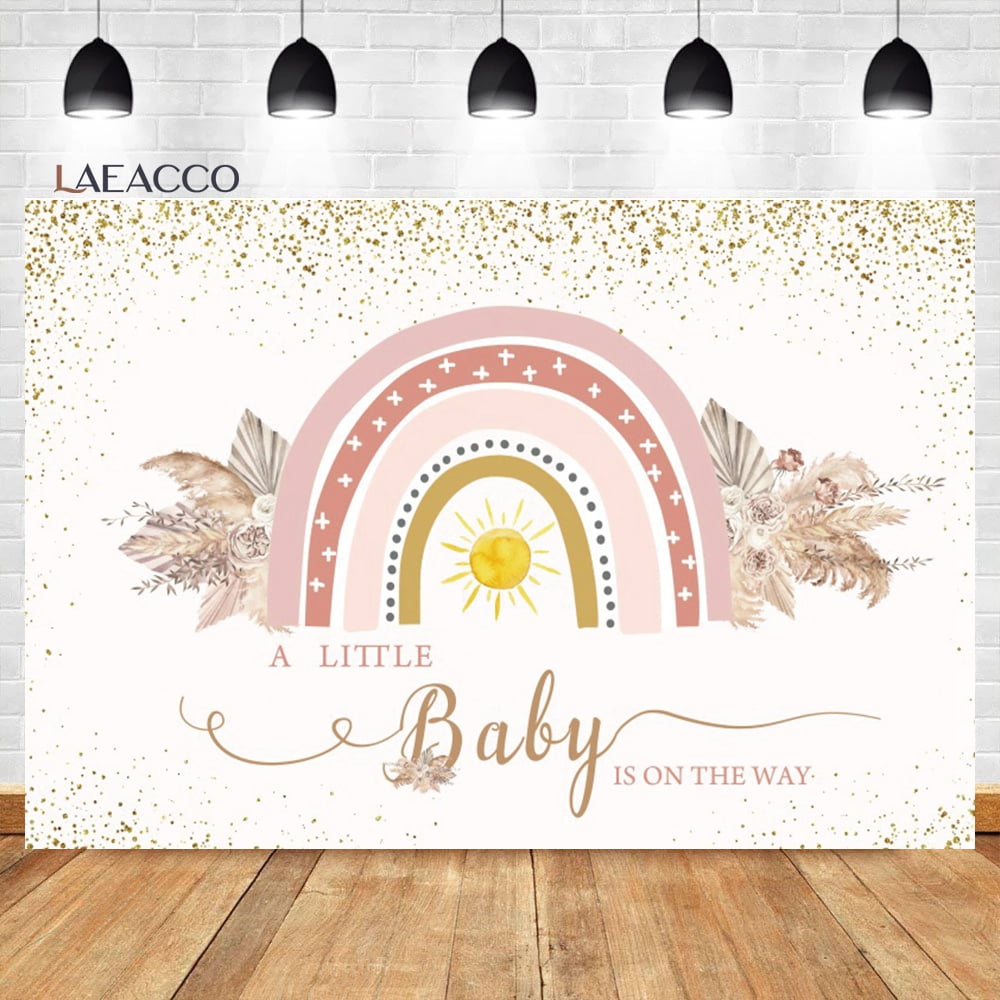 One Groovy Birthday Backdrop Hippie Boho Sunflowers Newborn Baby Shower ...