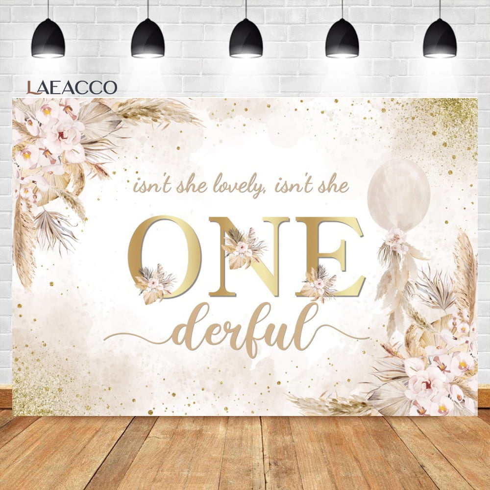 One Groovy Birthday Backdrop Hippie Boho Sunflowers Newborn Baby Shower ...