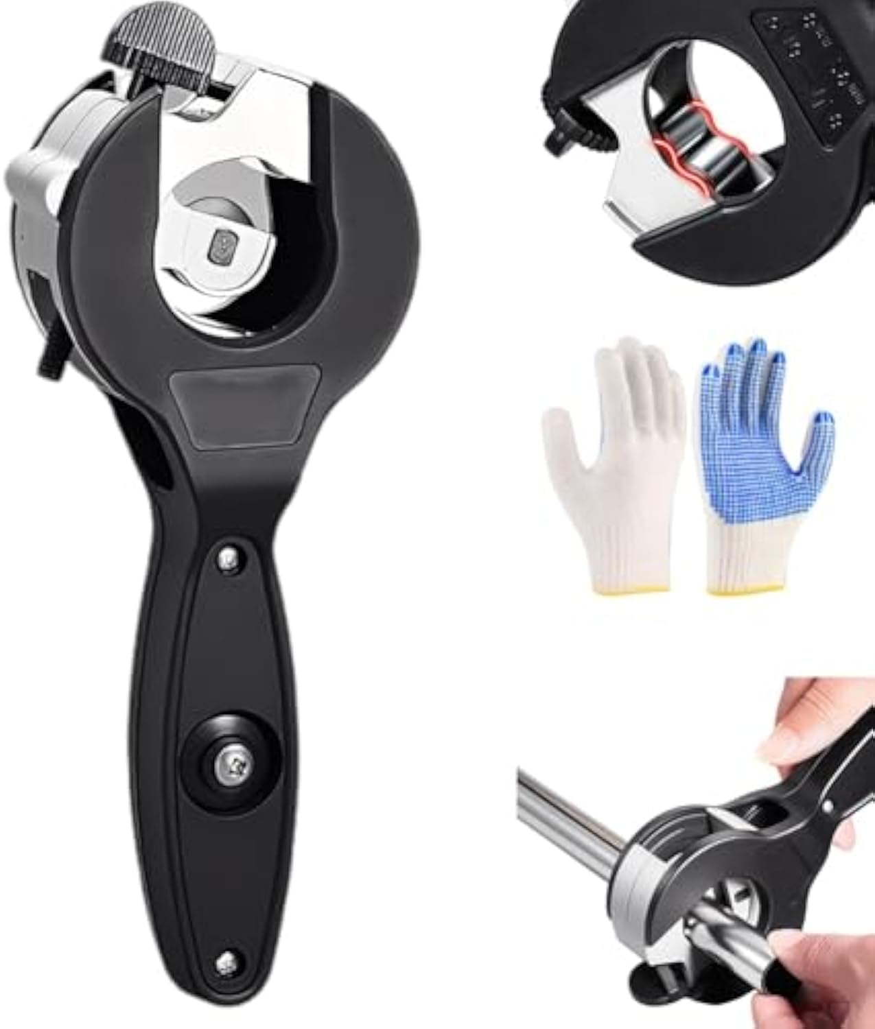 One-Hand Ratchet-Type Pipe Cutter, Ratcheting Tubing Cutters, Compact ...