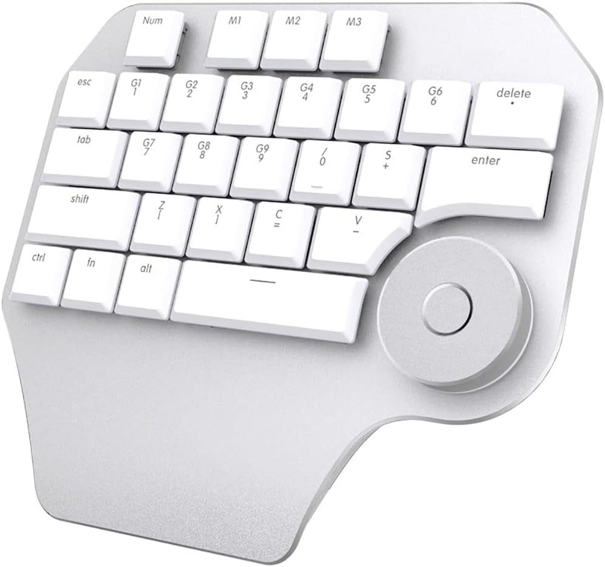 One Handed Gaming Keyboard, Plug and Play Mini Gaming Keyboard, with ...