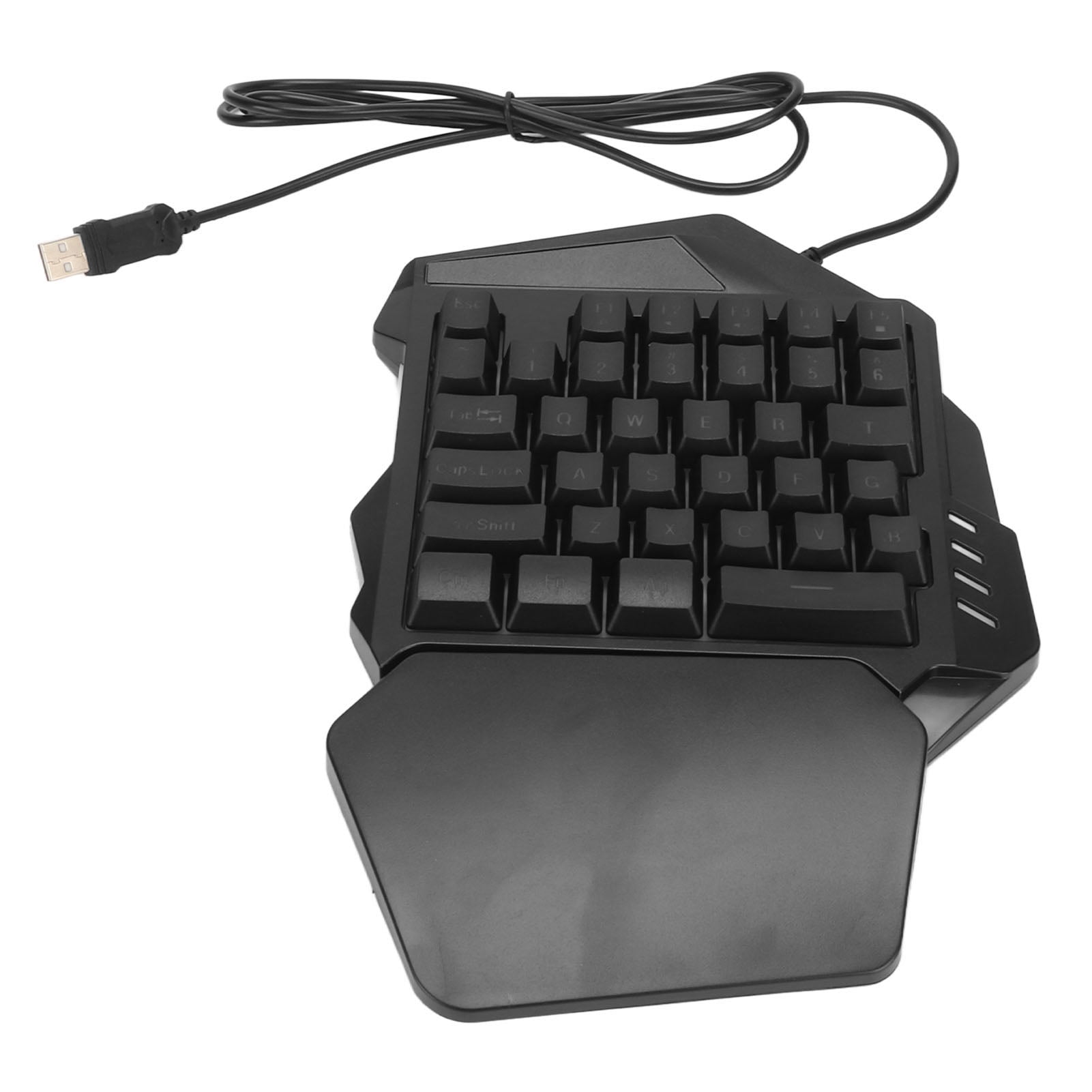 One Handed Gaming Keyboard RGB Backlight 35 Keys Ergonomic Portable Mini Gaming Mechanical ...