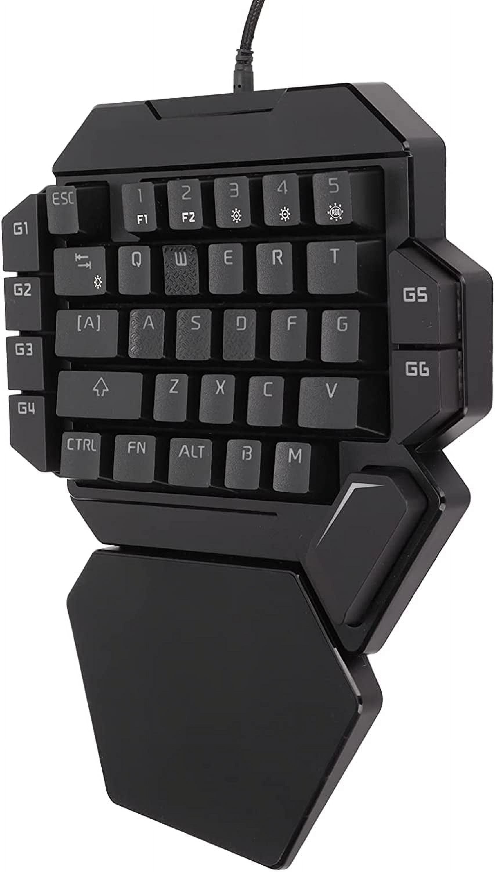 One Handed Gaming Keyboard Rgb Backlit Gaming Keypad 35 Keys Accurate ...