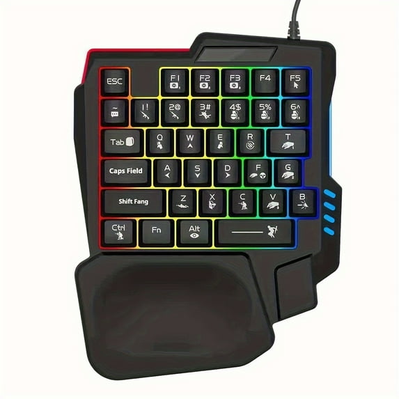 One-Handed Keyboard, Mechanical Feel, Chicken Dinner Throne, Keyboard ...