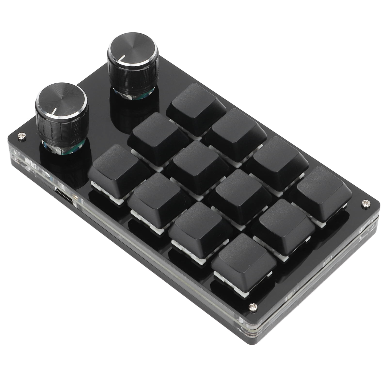 One Handed Macro Mechanical Keyboard 12 Key Multifunction DIY Programmable Keypad for Office ...