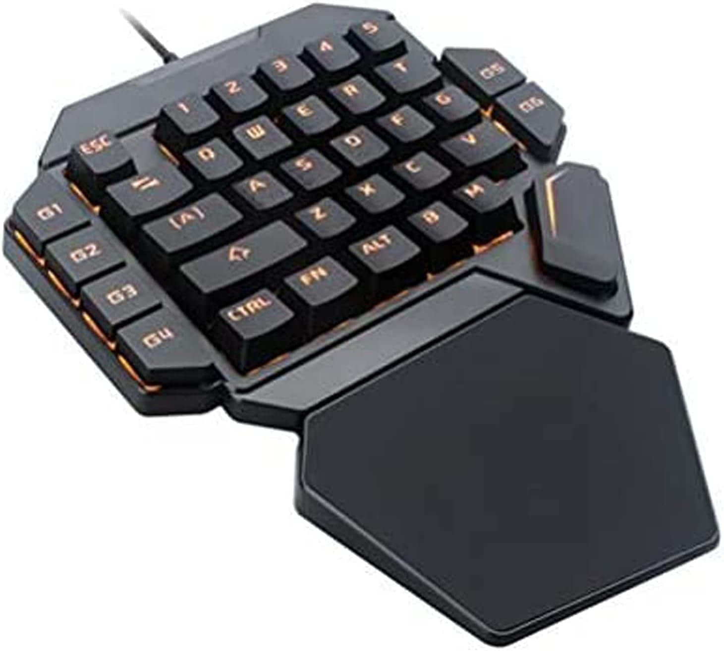 One-Handed Mechanical Feel Gaming Keyboard, Small Gaming Keyboard ...