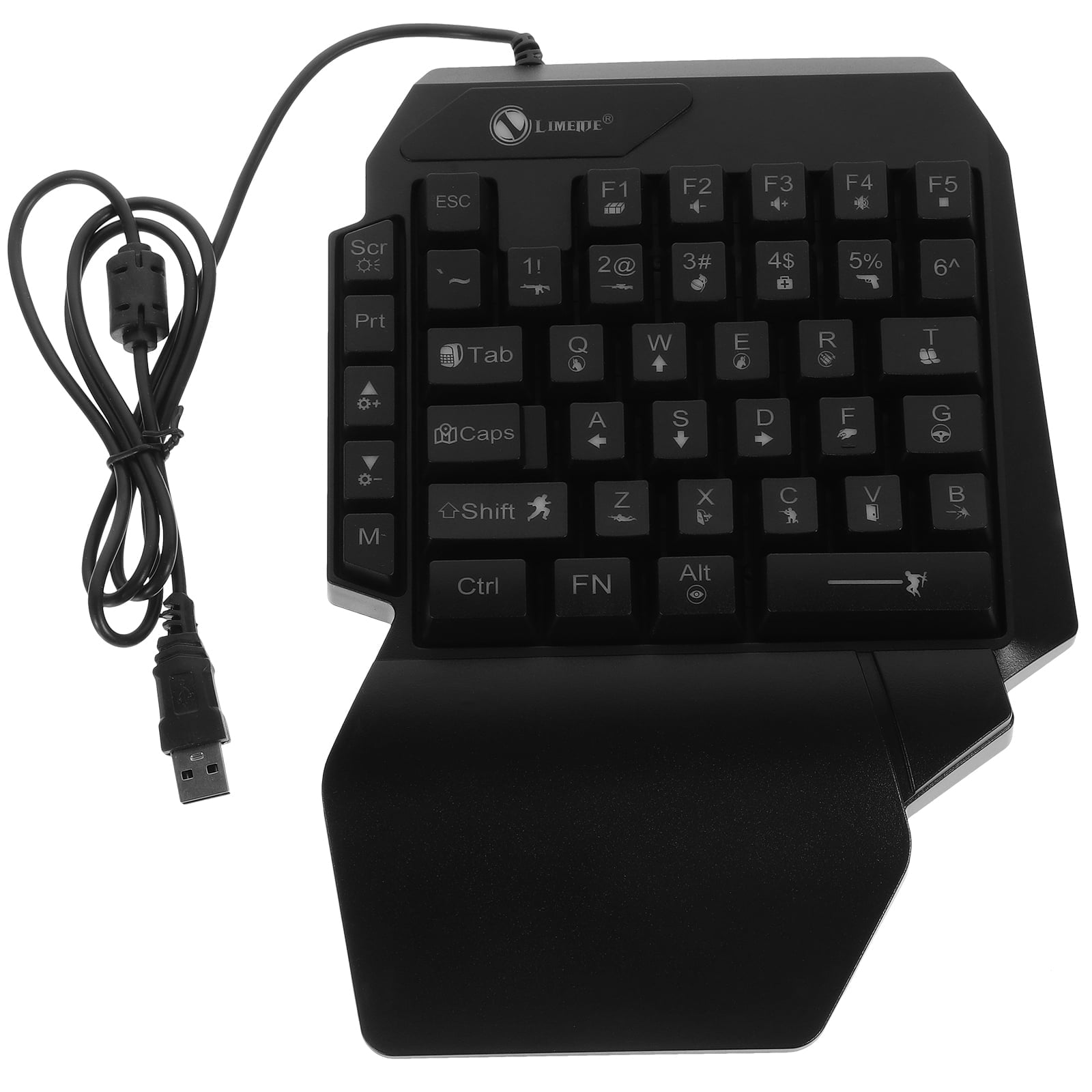 Rejuvena Wired One-Handed Mechanical Gaming Keyboard with Backlit ...