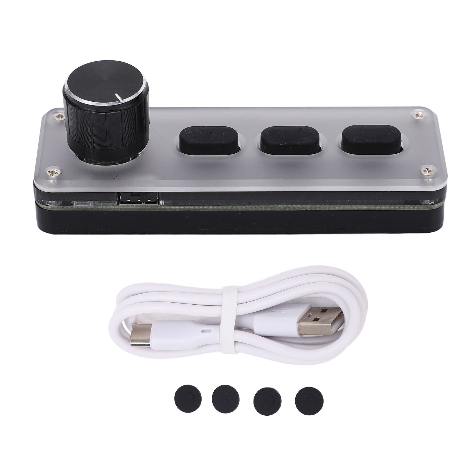 One Handed Mechanical Gaming Keypad 3 Keys Bluetooth Multifunction Plug ...