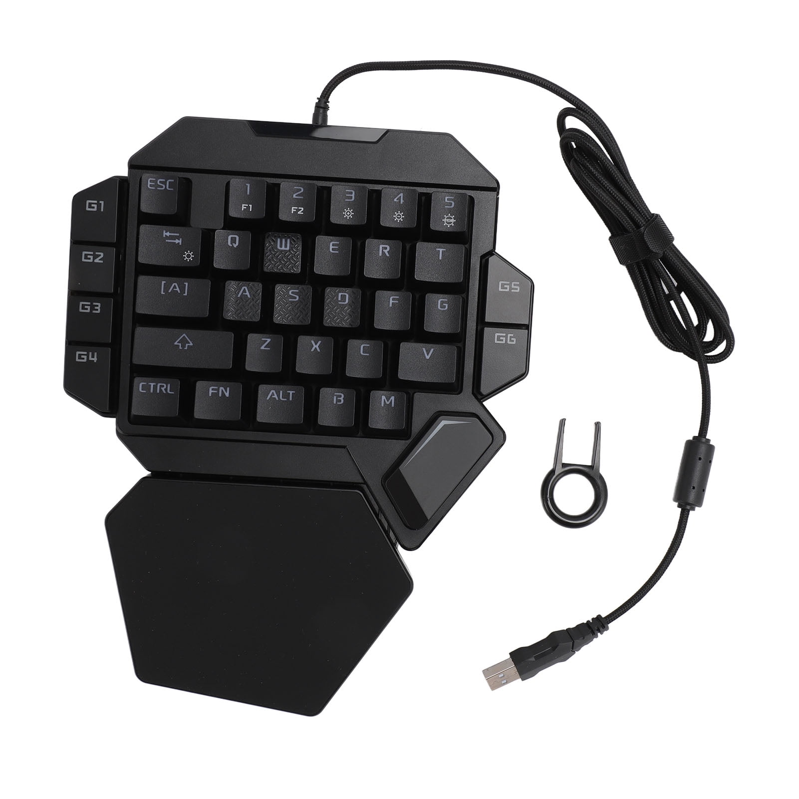 One Handed Rgb Mechanical Gaming Keyboard 35 Keys Rgb Backlight Blue ...