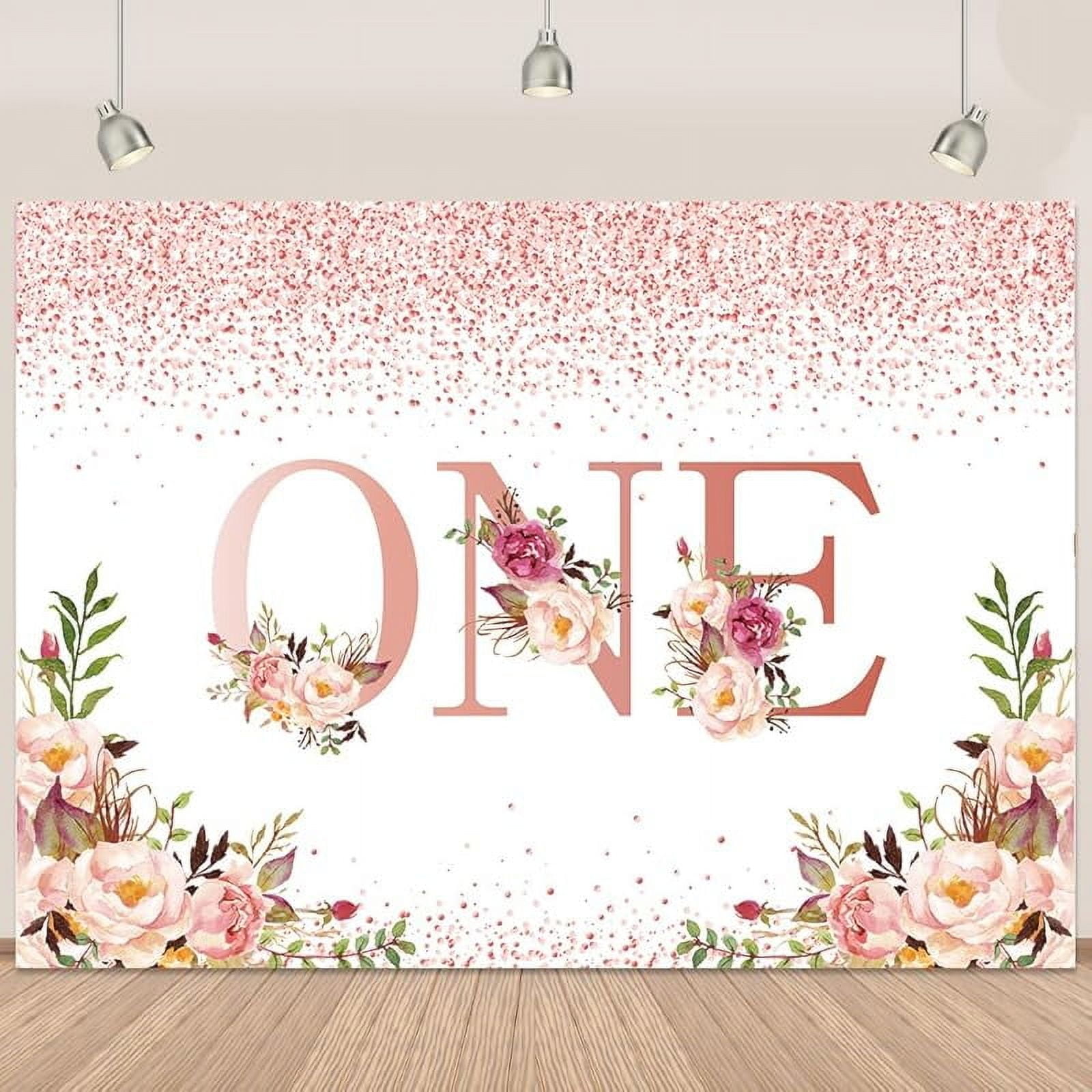 One Happy Birthday Pretty Backdrop Our Little Fairly Turning One ...