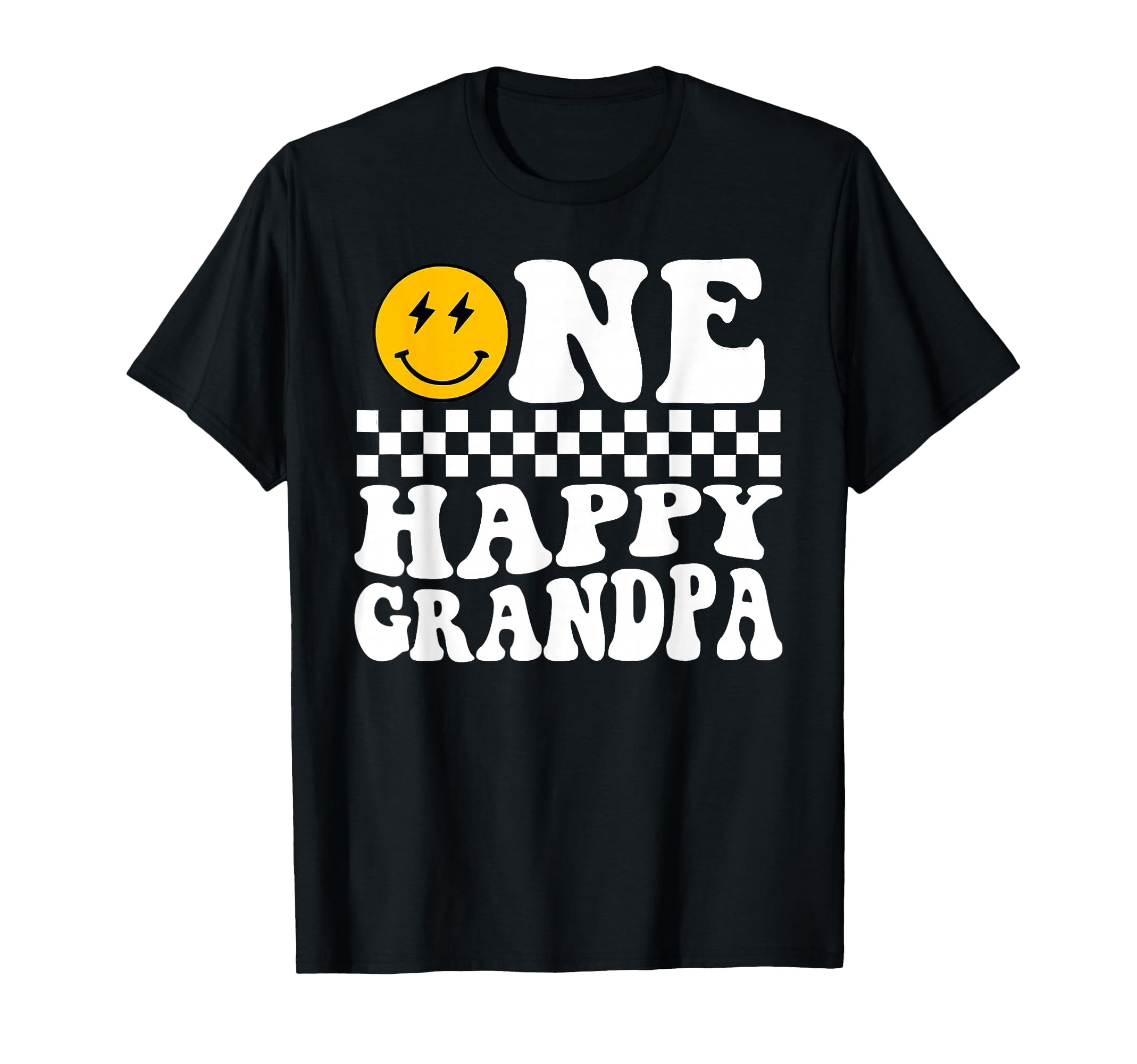 One Happy Dude 1st Birthday One Cool Grandpa Family Matching T-Shirt ...