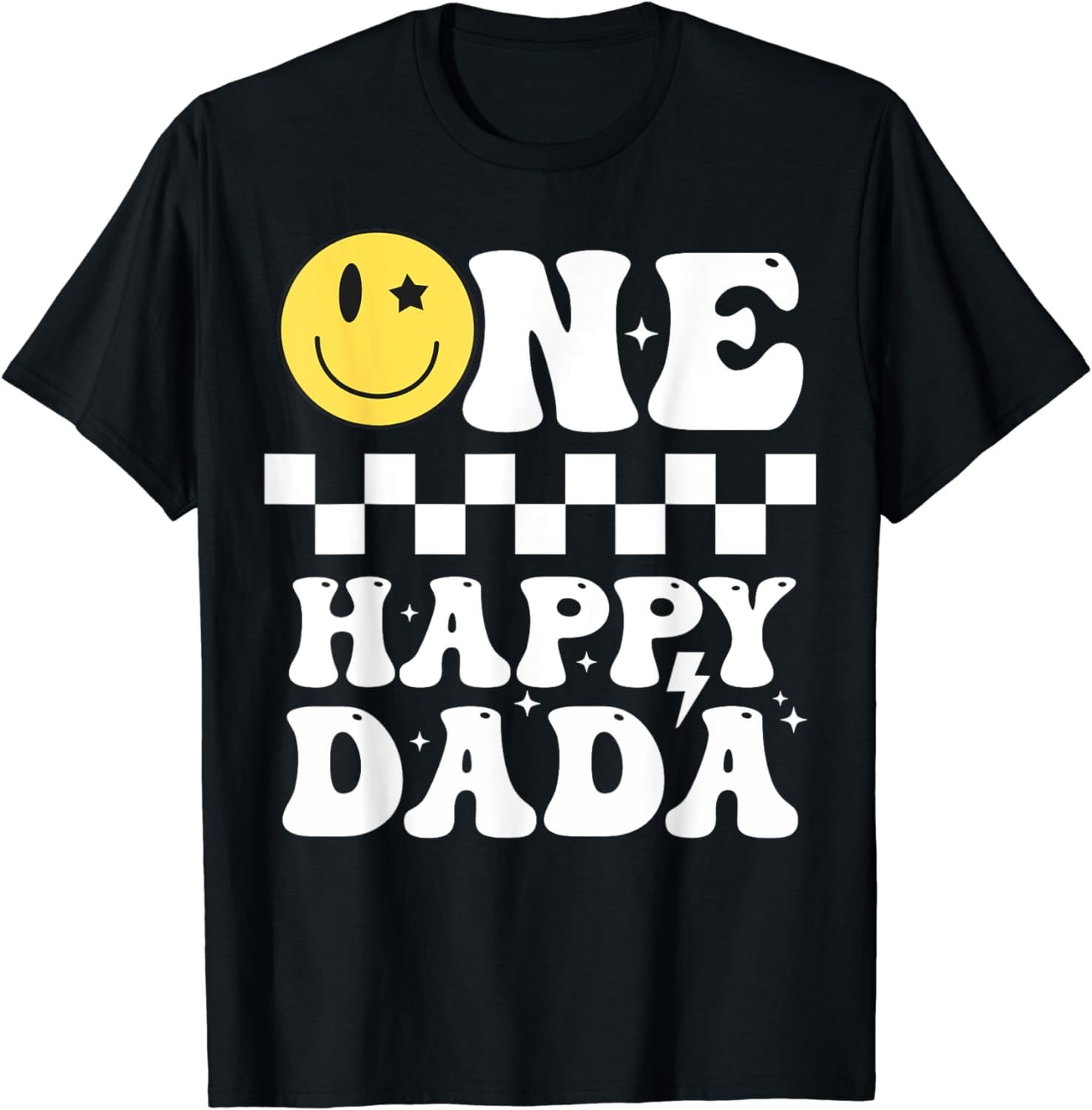 One Happy Dude Dada 1st Birthday 2024 Dad Father Matching T-Shirt ...