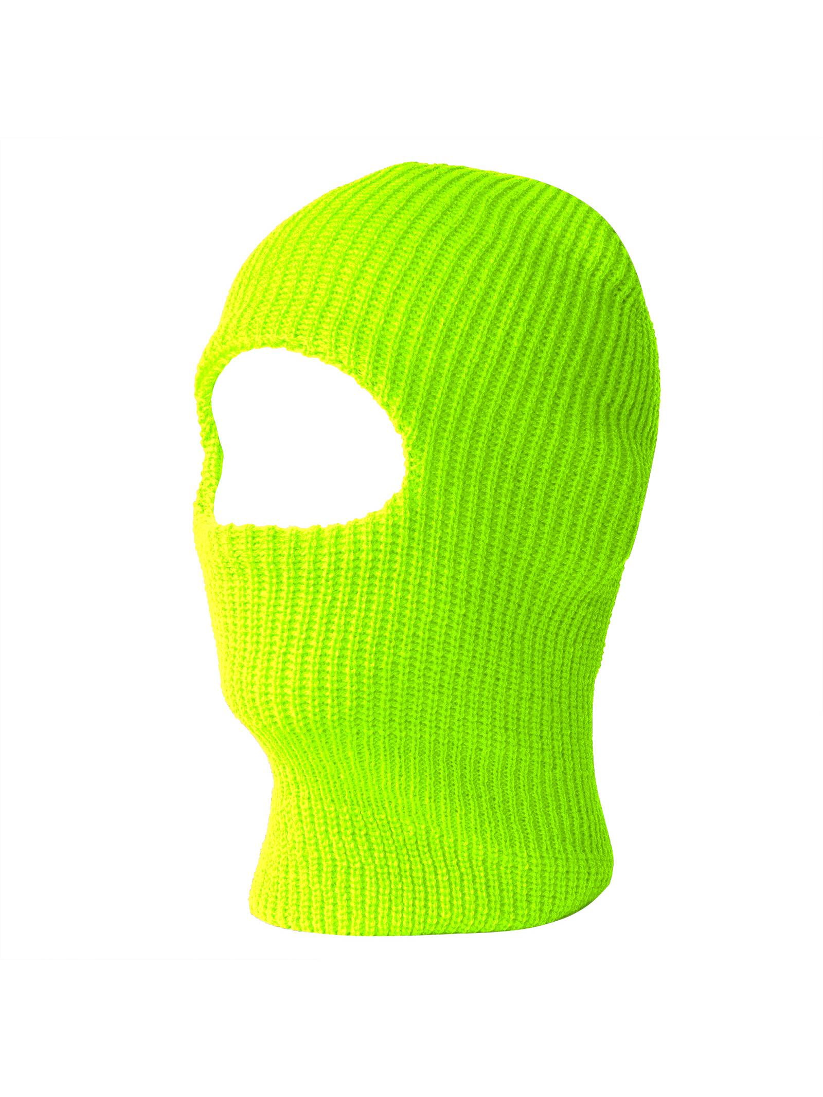 One Hole Ski Mask (Solids & Neon Available)- Lime - Walmart.com