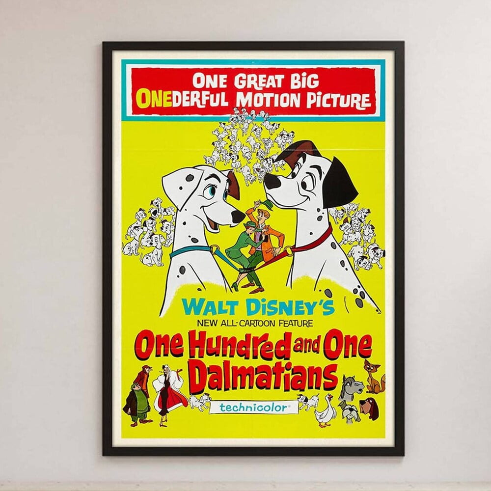 One Hundred And One Dalmatians Poster 101 Dalmatians Poster Dalmatians Movies Poster Vintage ...