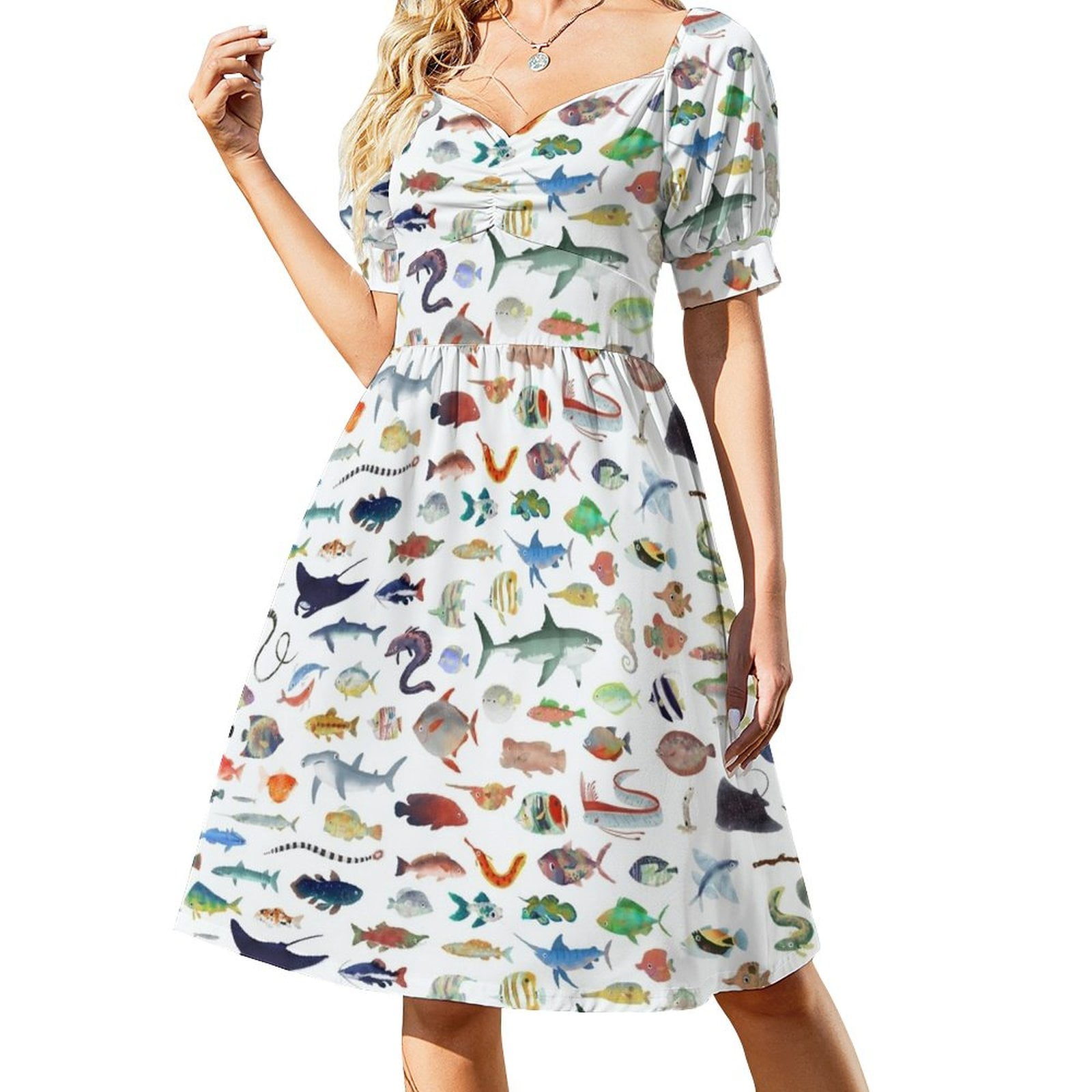 One Hundred Fish Sleeveless sexy short dresses daring elegant dress ...