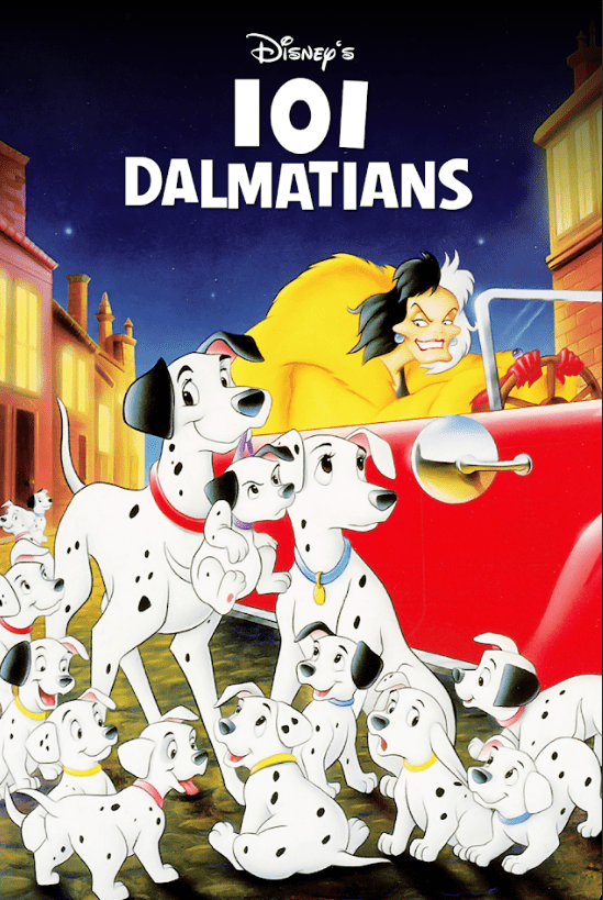 One Hundred and One Dalmatians (1961) 24x36 Movie Poster, Disney Animated Classi - Walmart.com