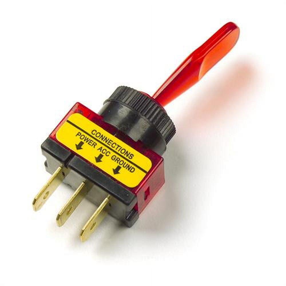 One Illuminated Toggle Switch w/ 3 Blades Red On / Off - Walmart.com