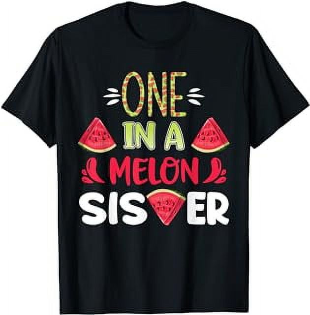 One In A Melon Sister Watermelon Matching Birthday Party T-Shirt ...