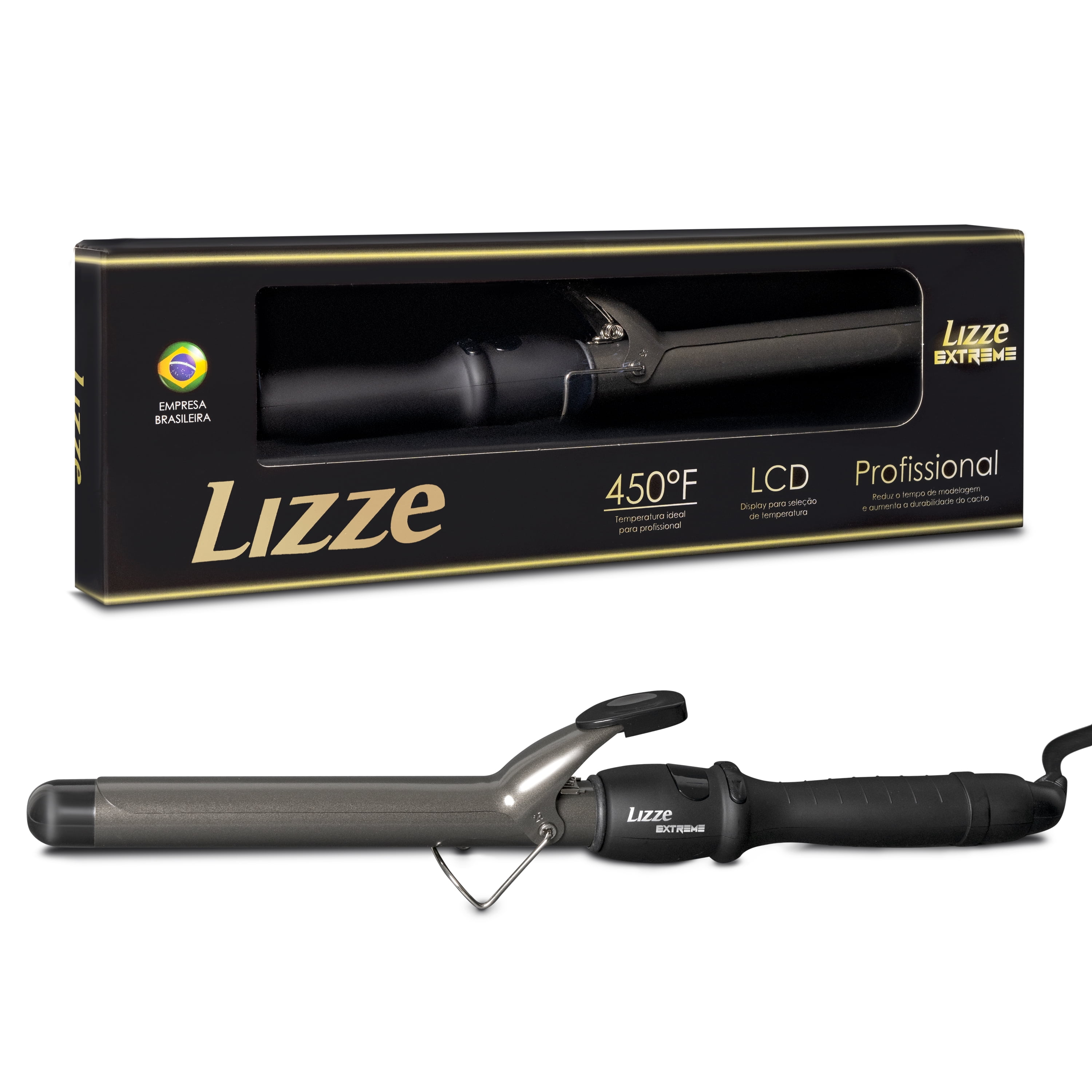 One Inch Curling Iron- Lizze Curly Ceramic Curling Iron Wand - Hair ...