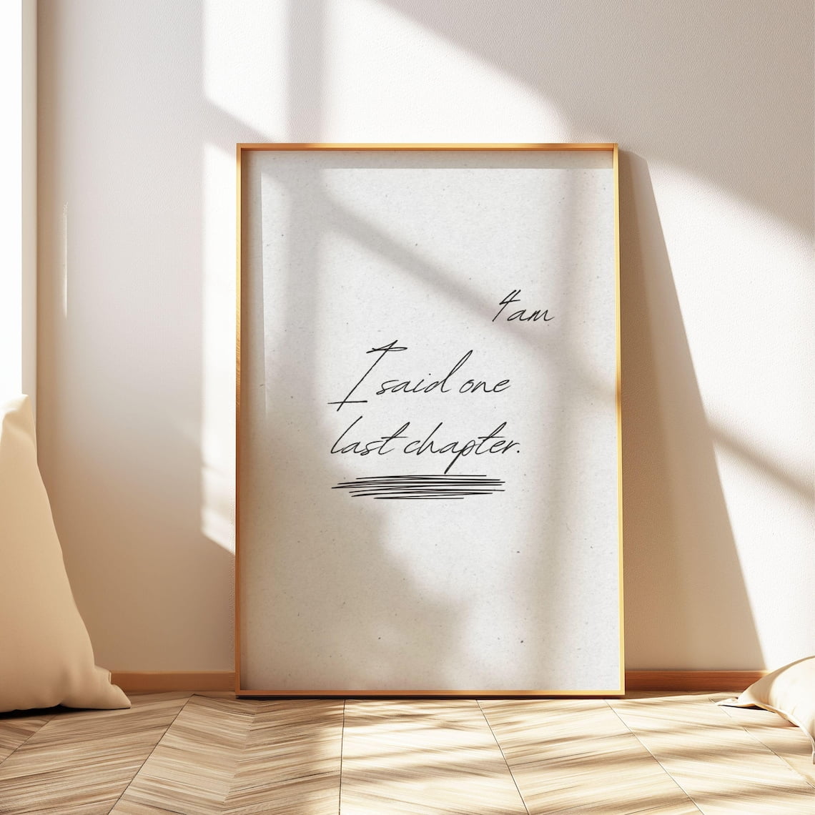 One Last Chapter Book Quote Wall Art Book Lover Gift Bookish Decor For ...