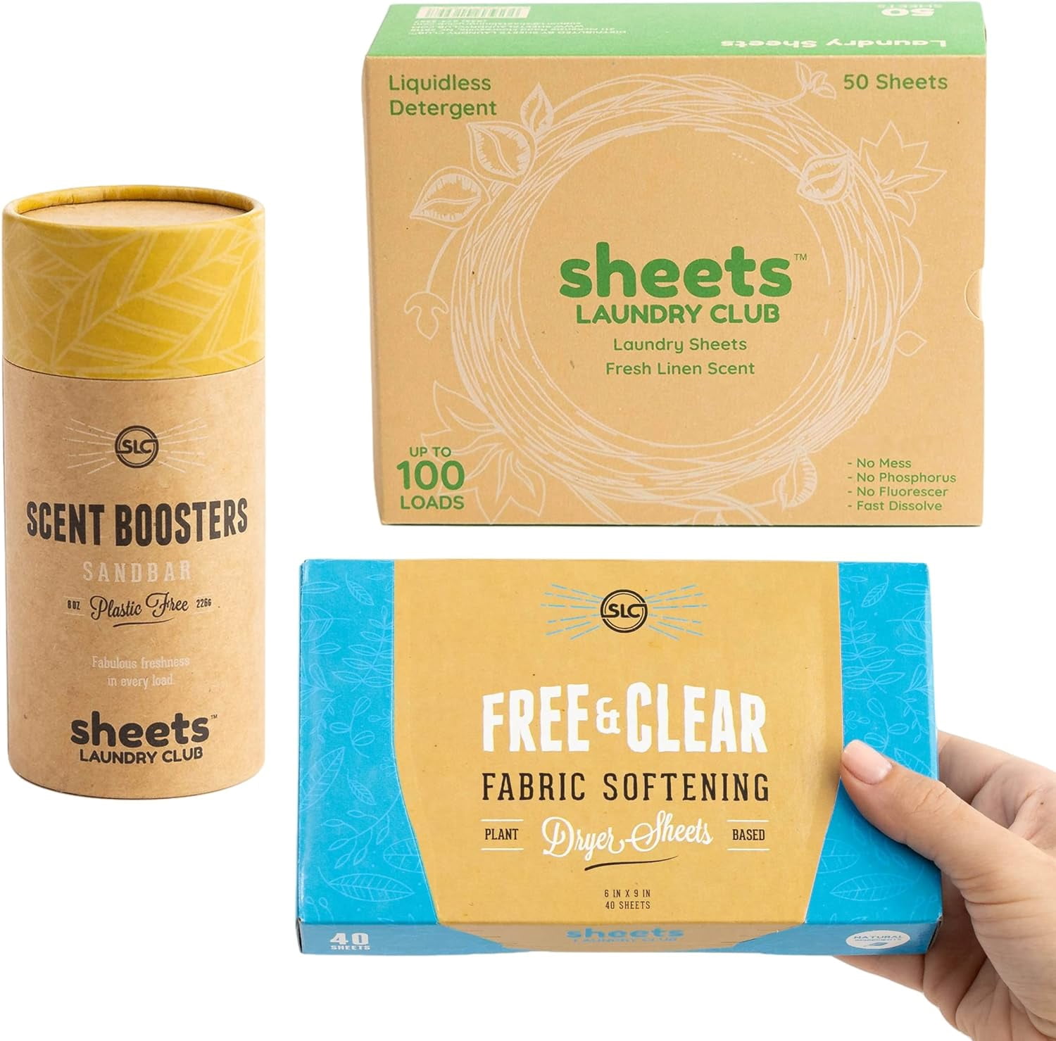 All In One Laundry Kit.- Lightweight - Enjoy 50 Fast Dissolving Fresh Linen Laundry Sheets, 1 ...