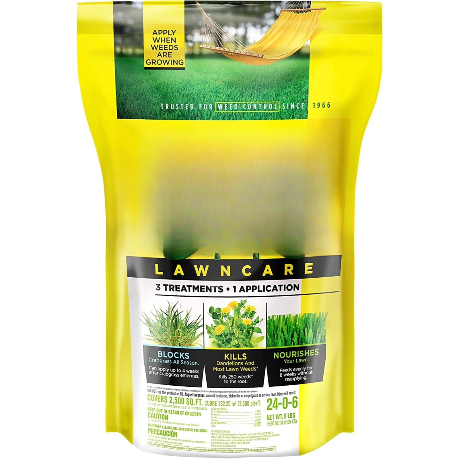 One Lawncare Weed & Feed -Lawn Fertilizer and Weed Control, 9 lb ...