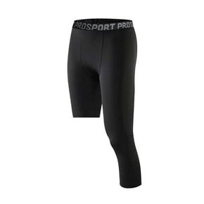 Shop One Leg Compression Pants for Sports and Fitness in Black
