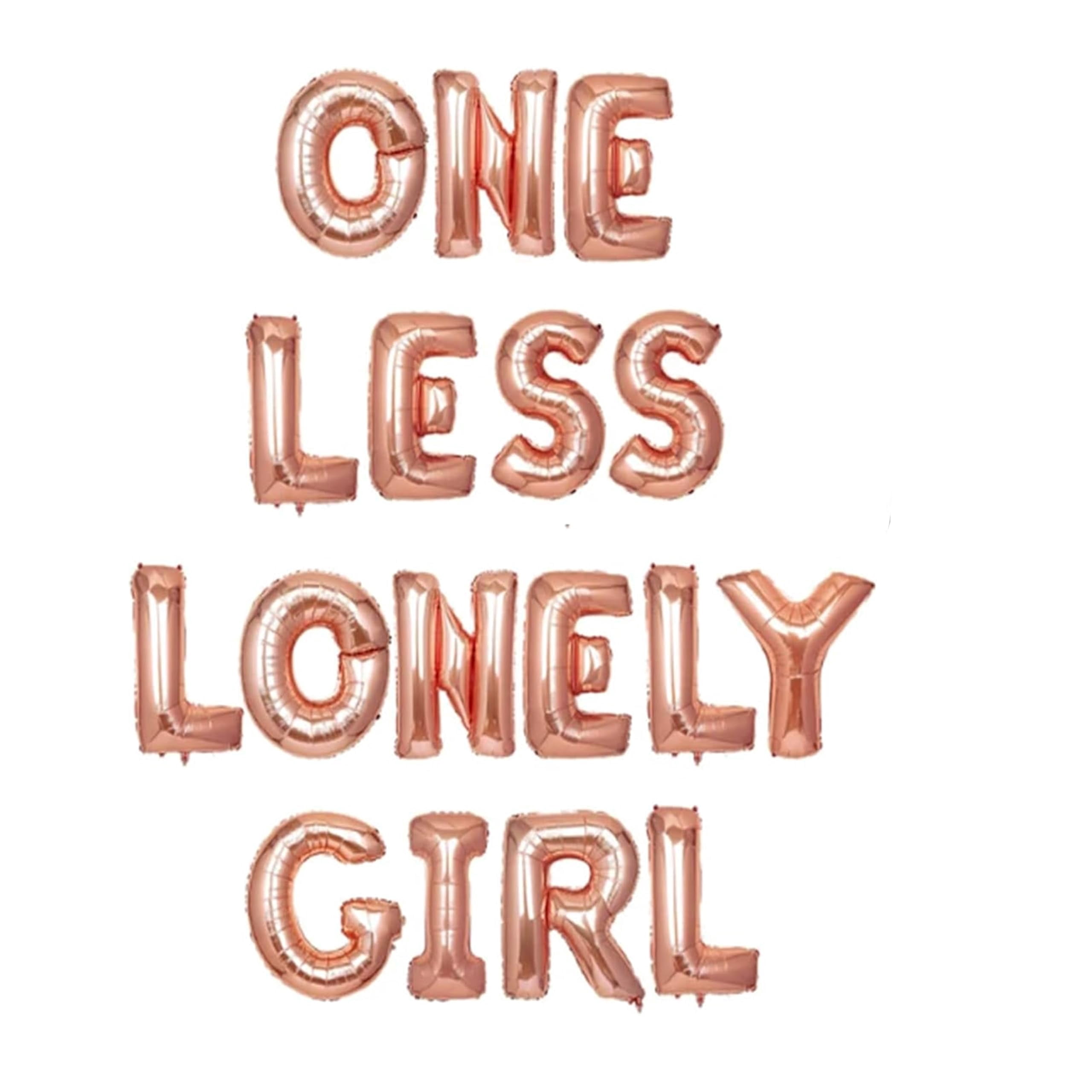 One Less Lonely AJH3 Girl Bachelorette Party Decor Balloon Banner ...