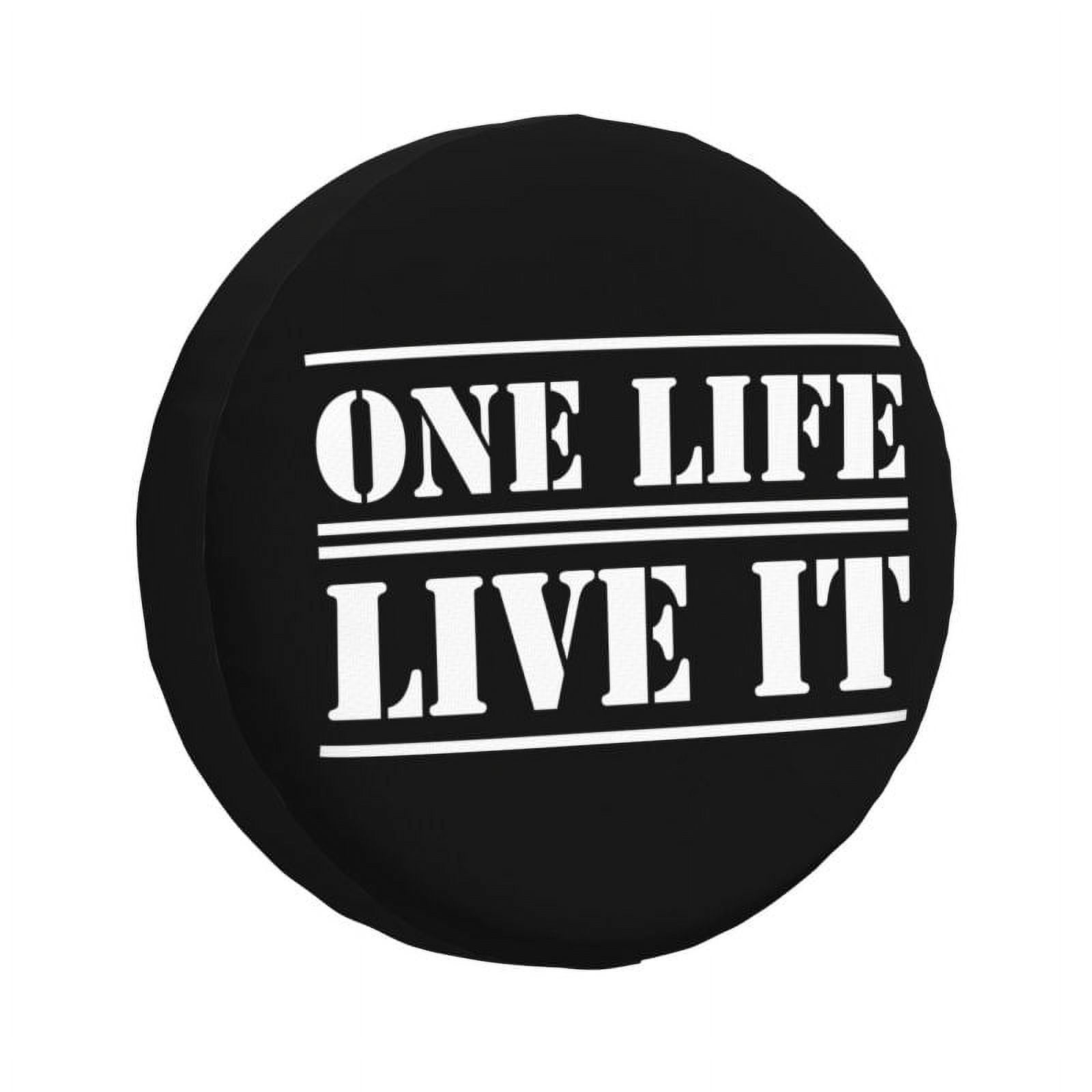 One Life Live It Spare Wheel Tire Cover for Mitsubishi Pajero RV SUV 4WD 4x4 Vehicle Accessories ...