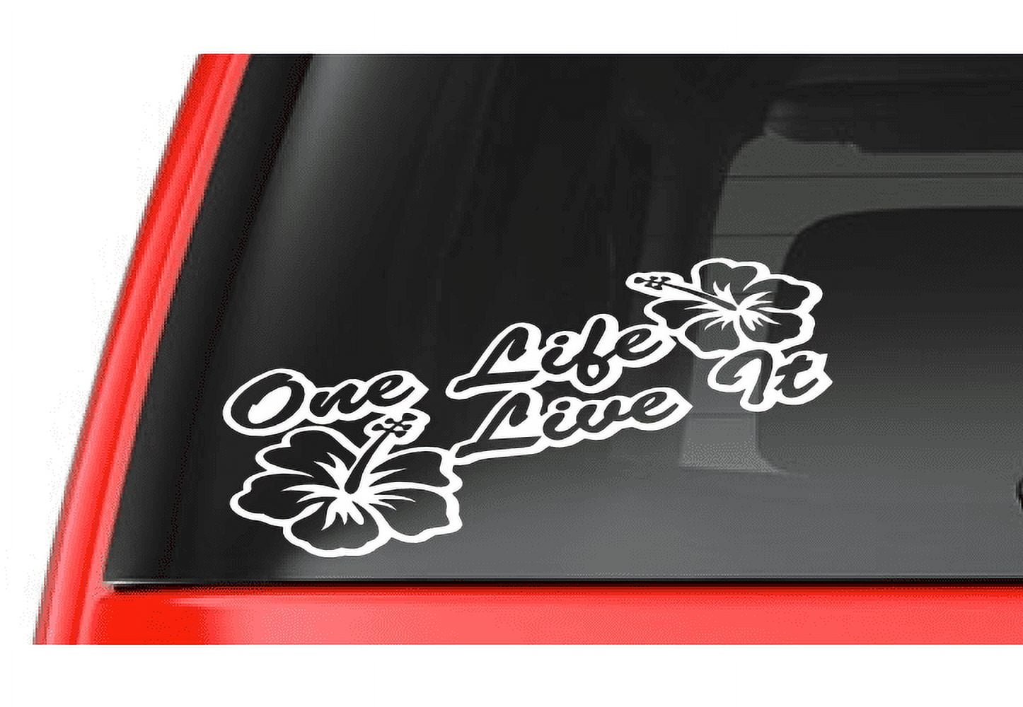 One Life Live It (T2) Vinyl Decal Sticker Car/Truck Laptop/Netbook ...