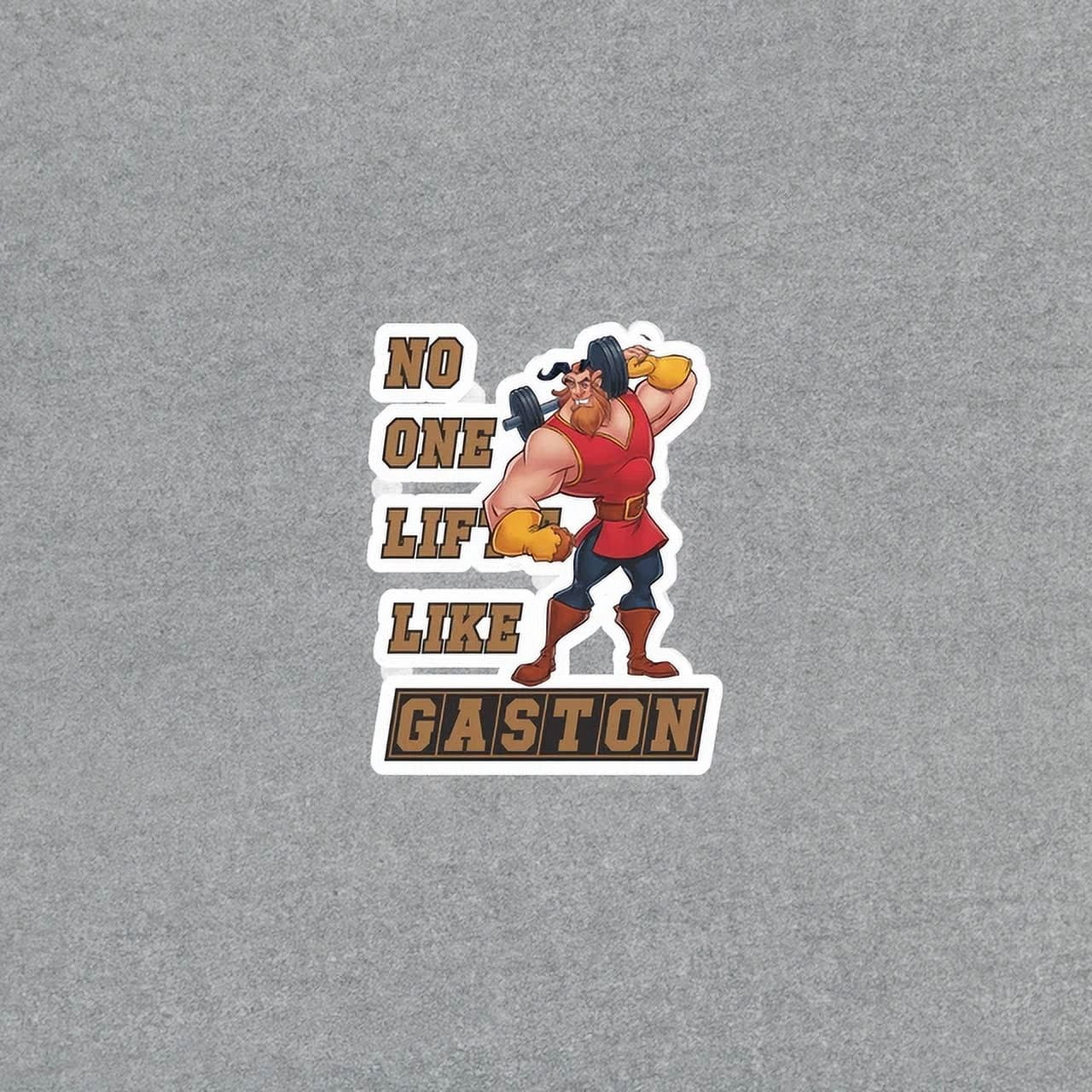 No One Lifts Like Gaston Weightlifting Sticker For Fitness Buffsphone ...