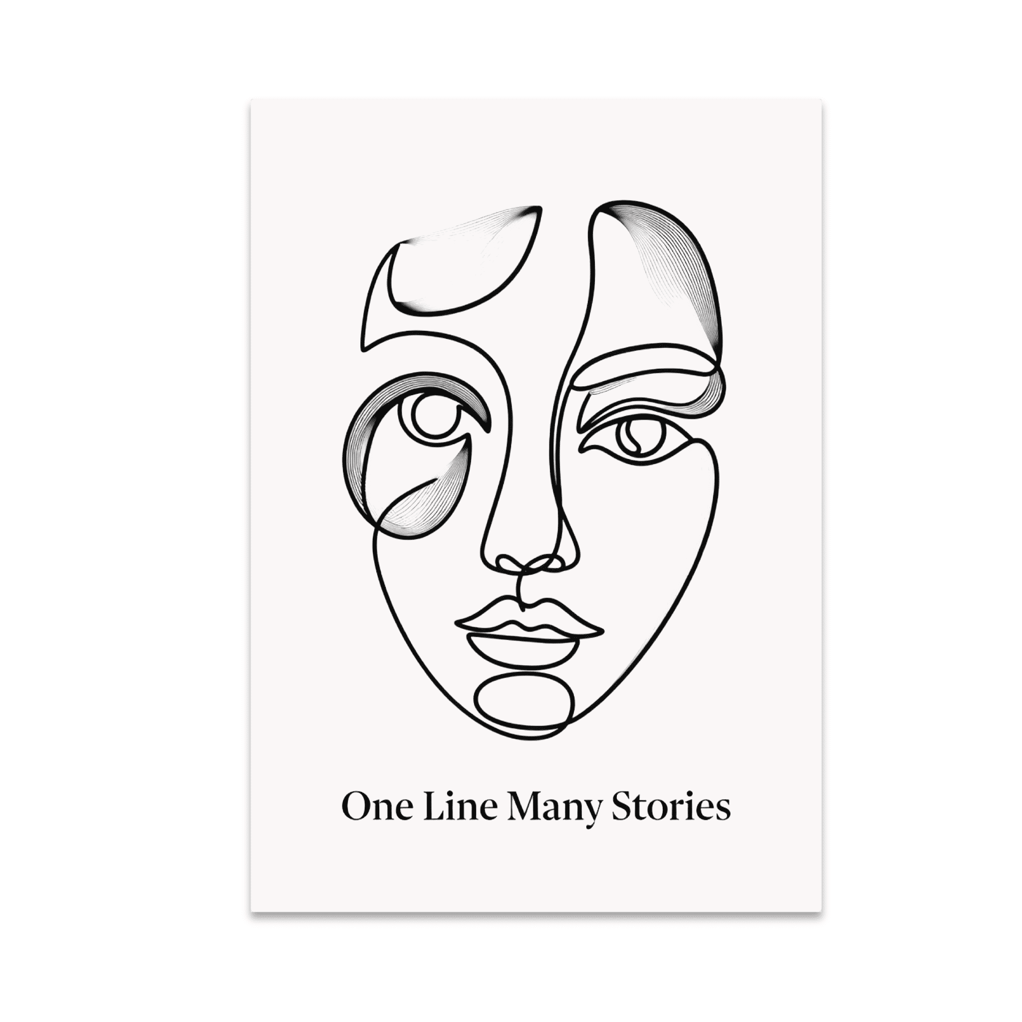 One Line Many Stories - Modern Art Lovers - 13x19 Poster Print ...